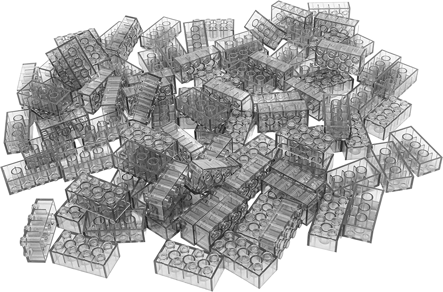 Minizfigs Classic 2x4 Building Brick Play Set - 100 pcs - Compatible ...