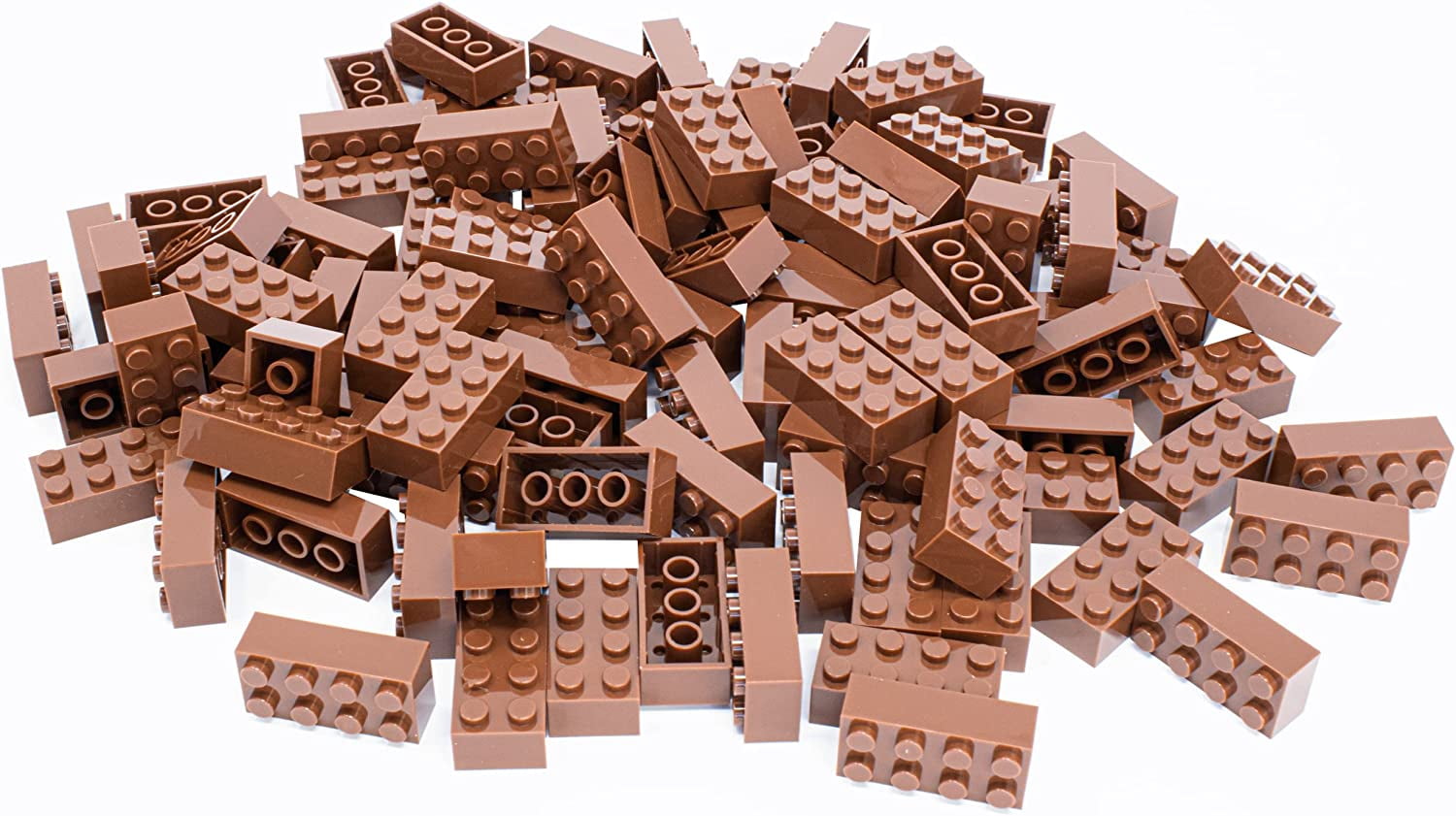 Minizfigs Classic 2x4 Building Brick Play Set - 100 pcs - Compatible ...