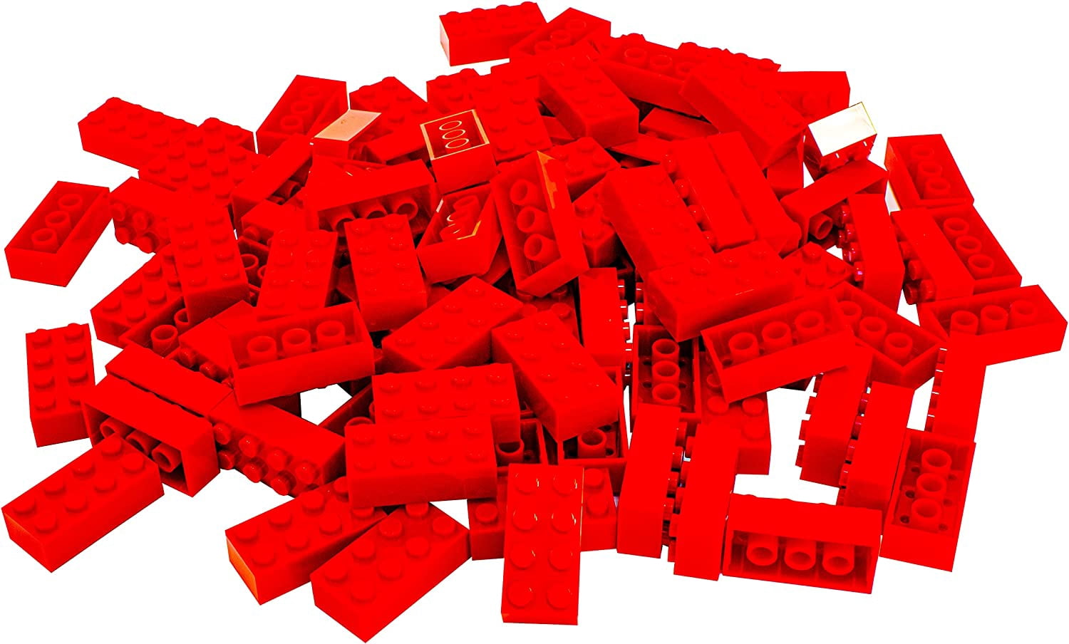 Minizfigs Classic 2x4 Building Brick Play Set - 100 pcs - Compatible ...