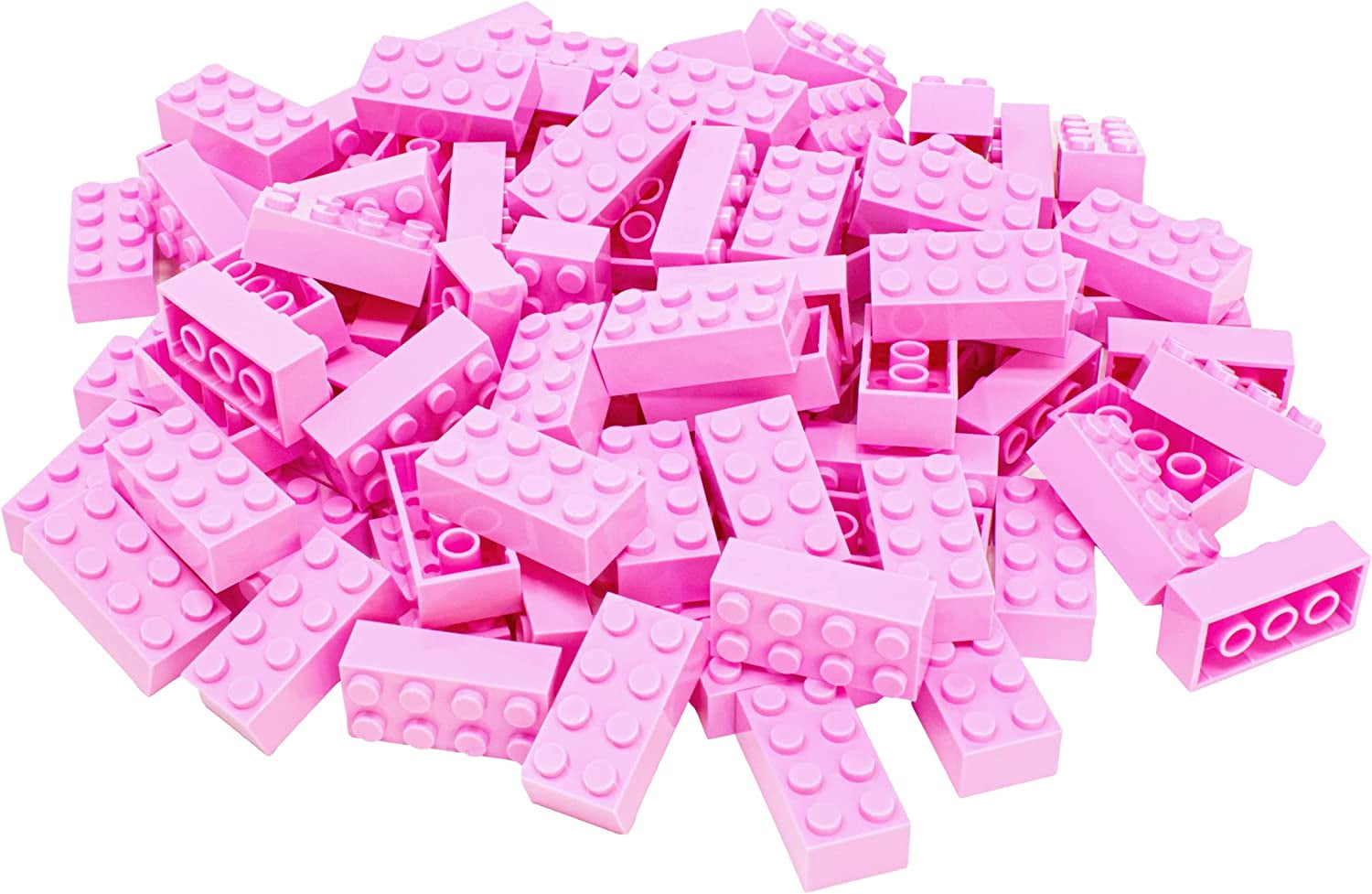 Minizfigs Classic 2x4 Building Brick Play Set - 100 pcs - Compatible ...