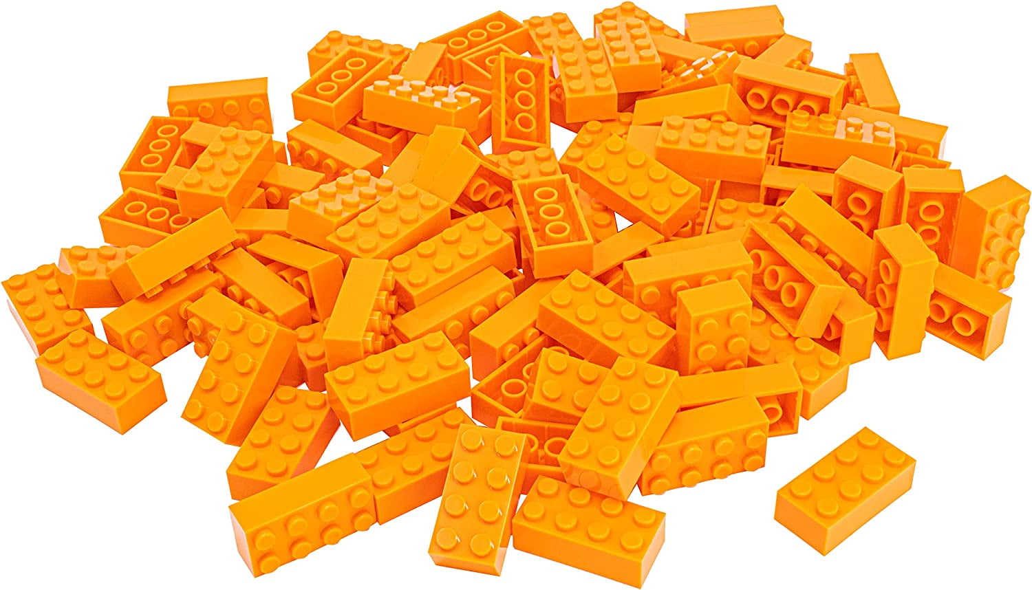 Minizfigs Classic 2x4 Building Brick Play Set - 100 pcs - Compatible ...