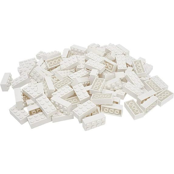 Minizfigs Classic 2x4 Building Brick Play Set - 100 pcs - Compatible ...