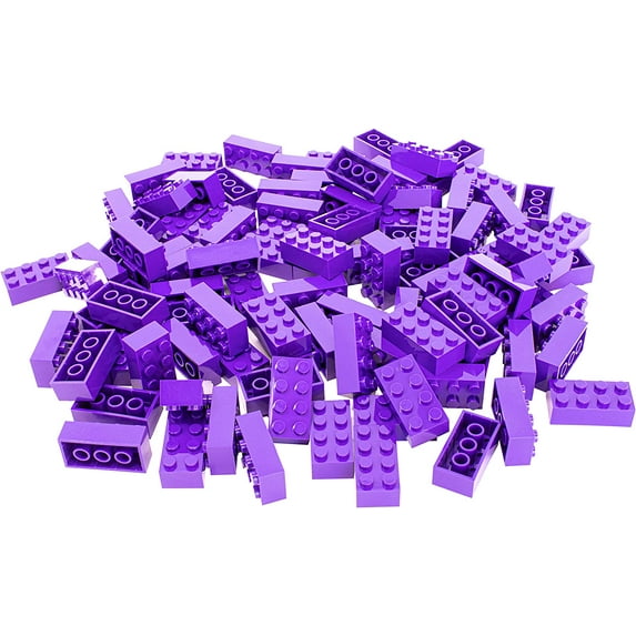 Minizfigs Classic 2x4 Building Brick Play Set - 100 pcs - Compatible ...