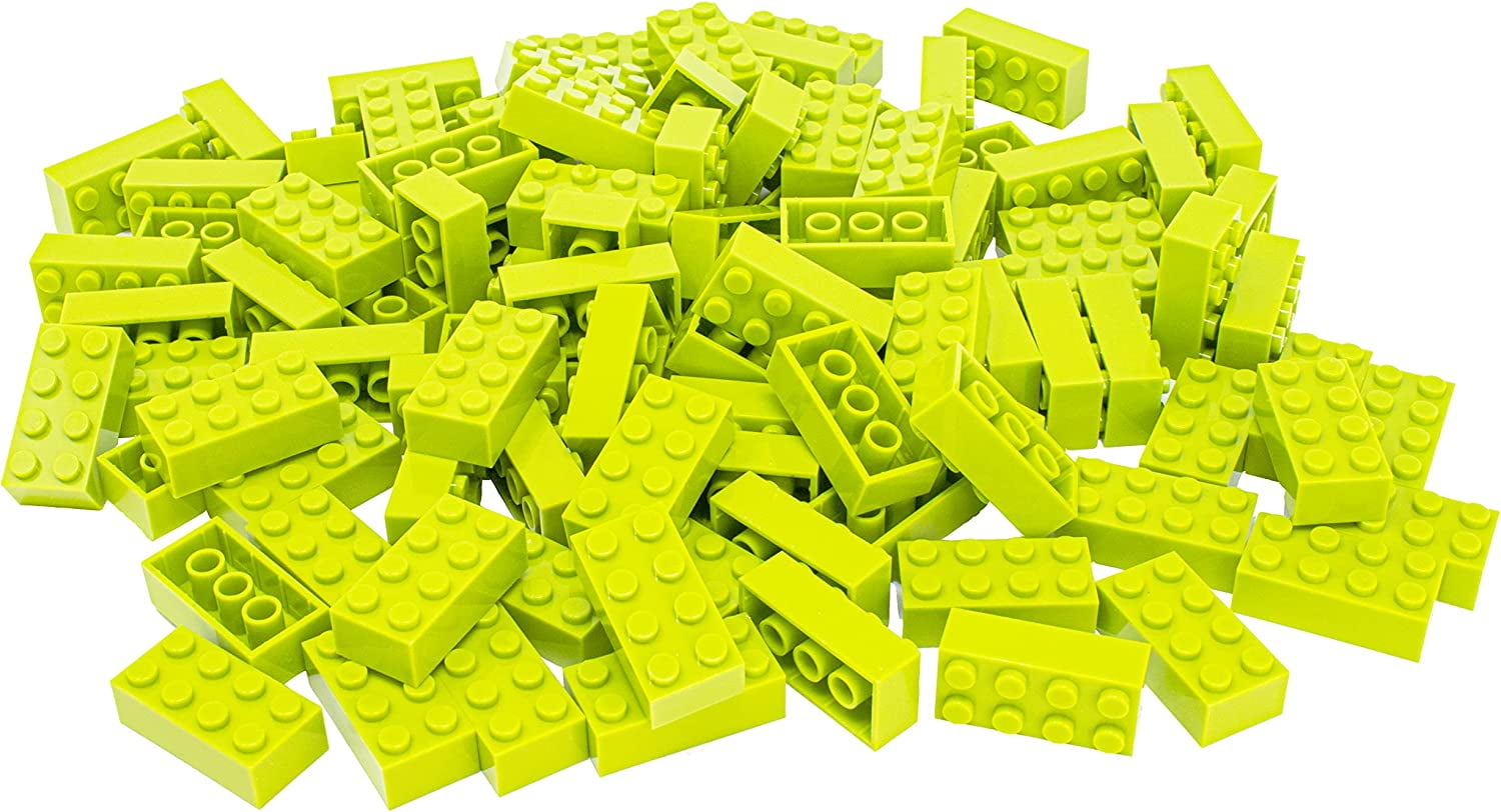 Minizfigs Classic 2x4 Building Brick Play Set - 100 pcs - Compatible ...