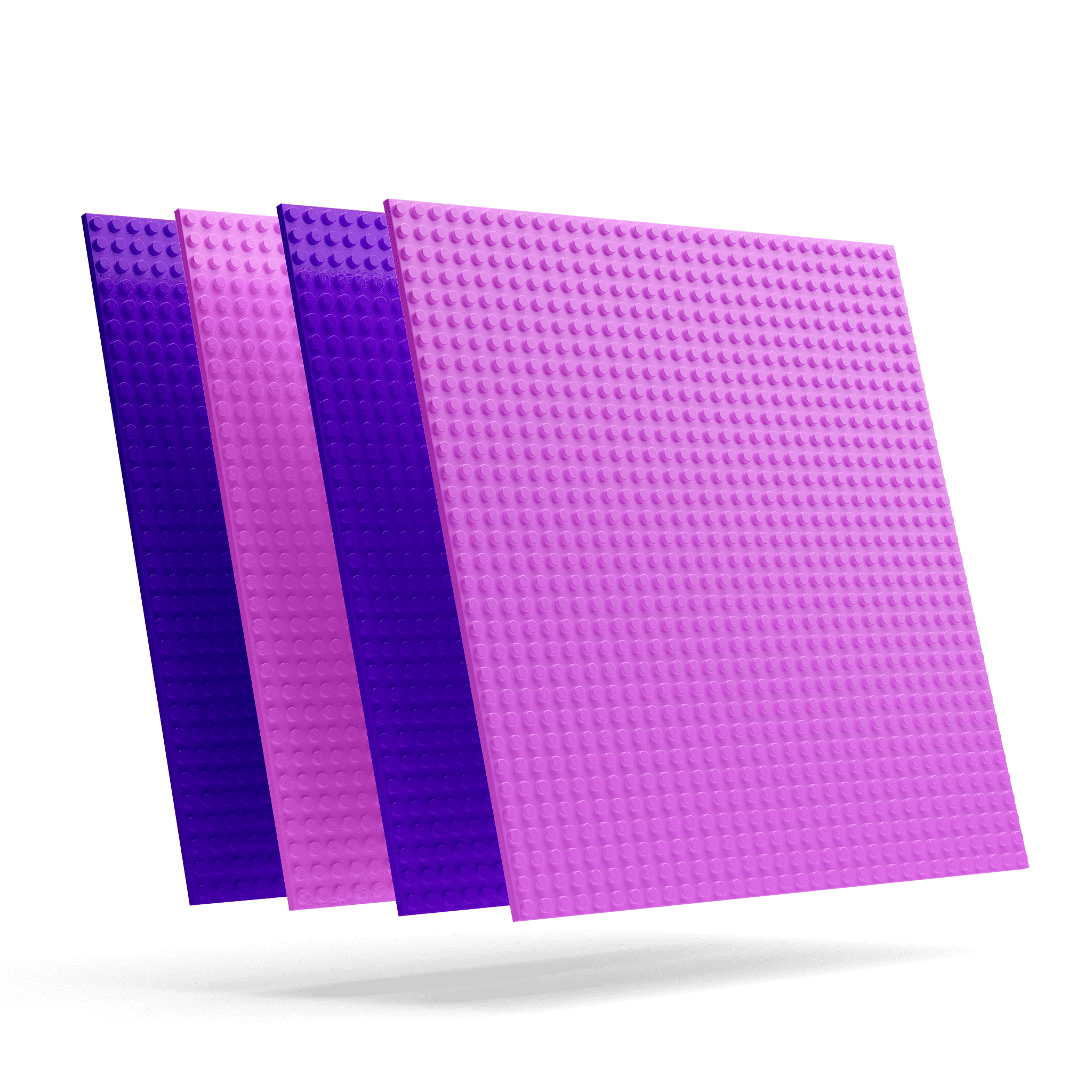 Minizfigs Classic 32 x 32 (10" x 10") 2-Sided Building Brick Plate ...
