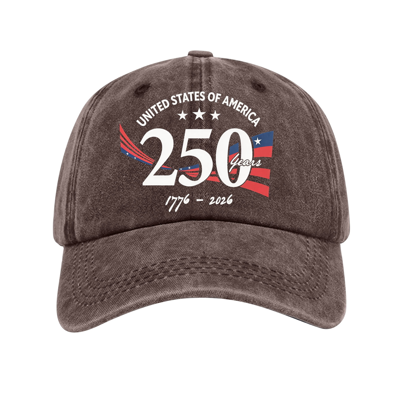 Minjewel 4th of July Hats Unisex Matching Embroidered Vintage Washed ...