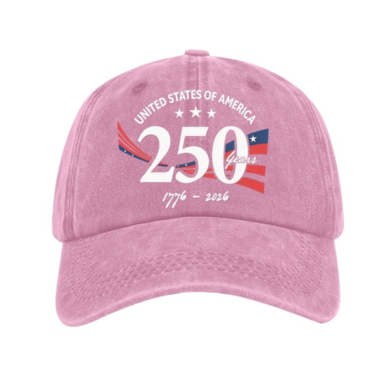 Minjewel 4th of July Hats Unisex Matching Embroidered Vintage Washed ...