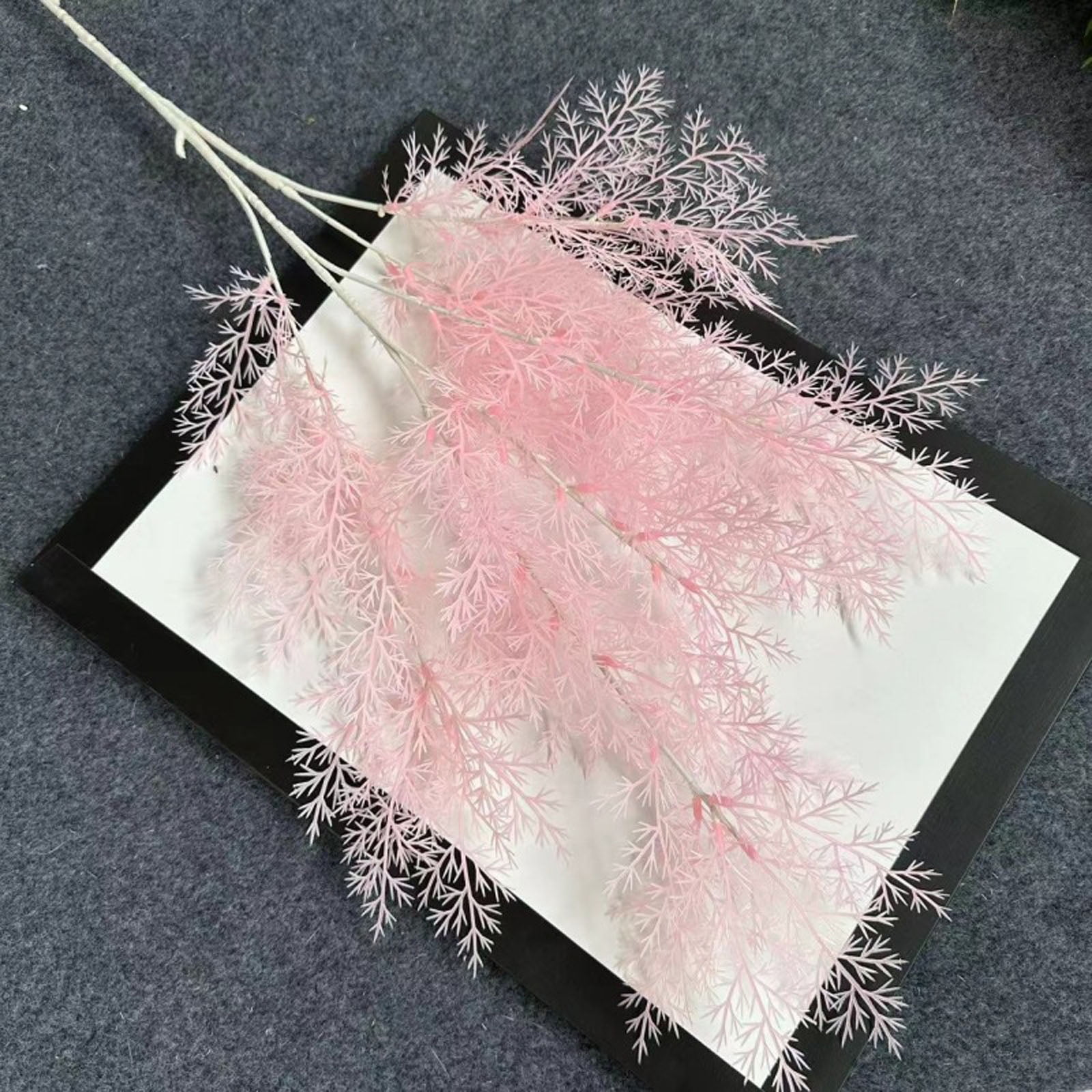 Minjewel Ice Artificial Tail Grass Flowers, Ceiling Plastic Fake ...