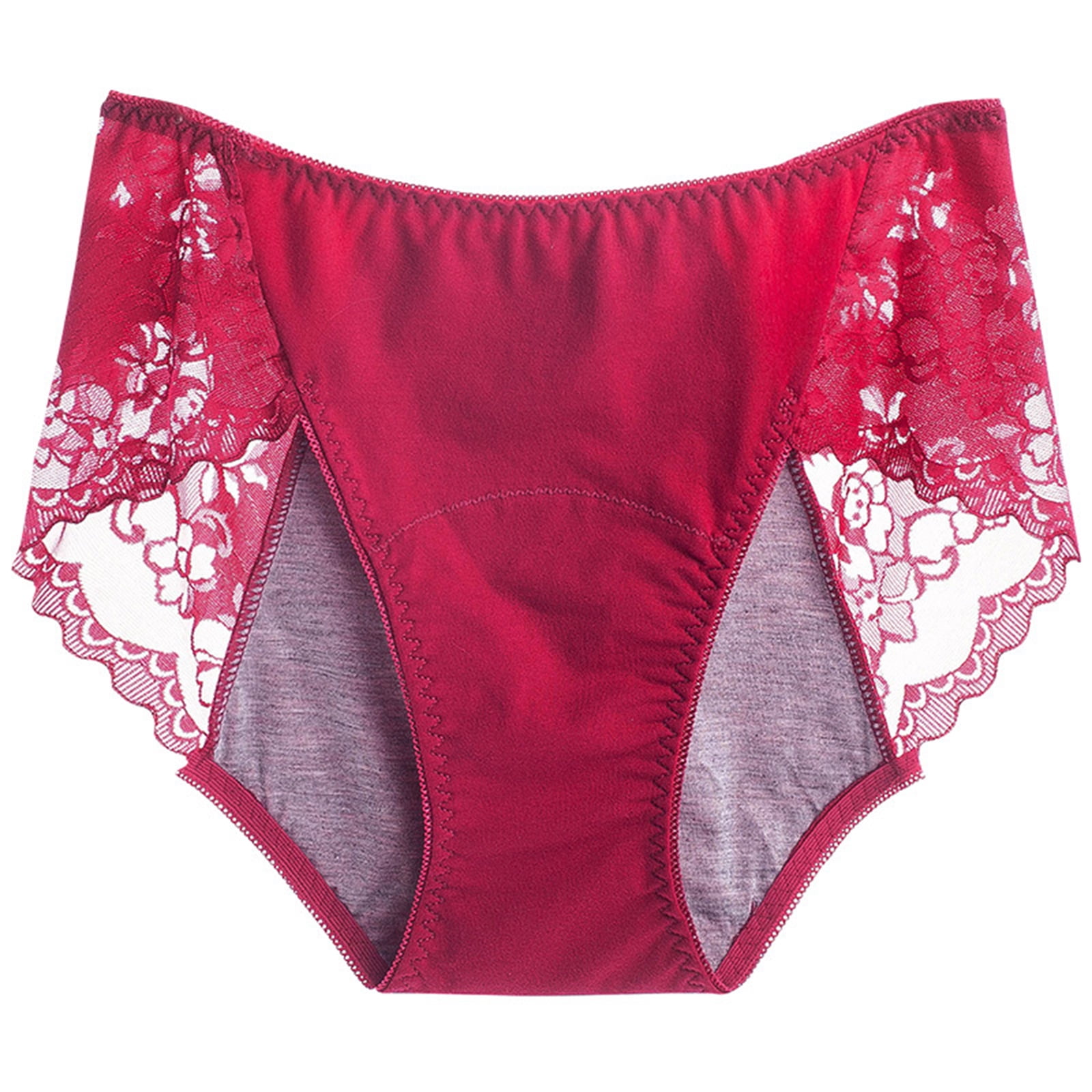 Minjewel Ladies' Breathable Lace Menstrual Period Underwear, Lace ...