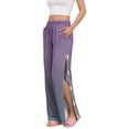 Minjewel Pants for Women - Gradient Color Side Velcro Easy Open Close ...