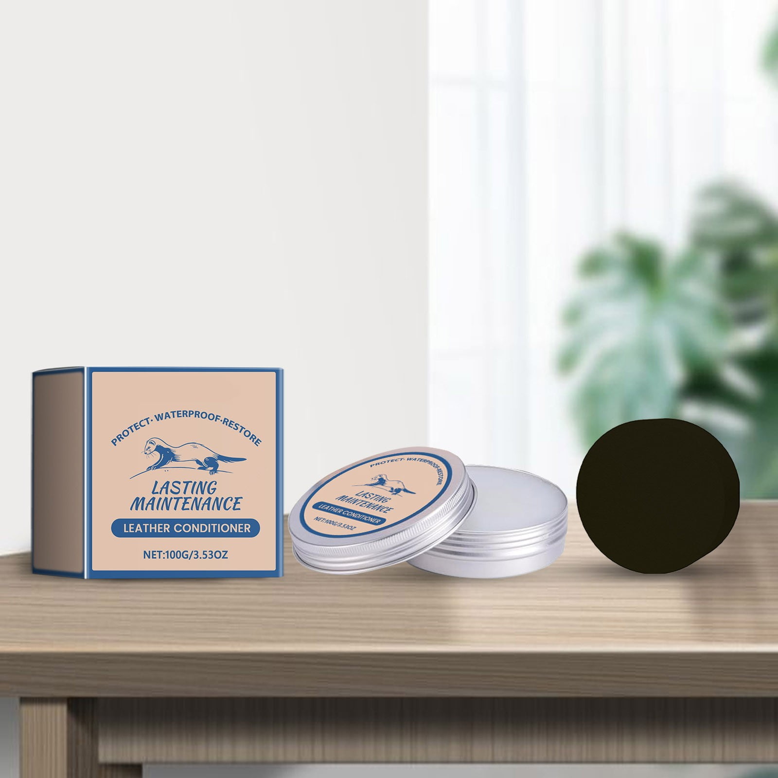 Mink Oil Kit 3.53 Oz with Sponge, Mink Oil Leather Conditioner Cleaner ...