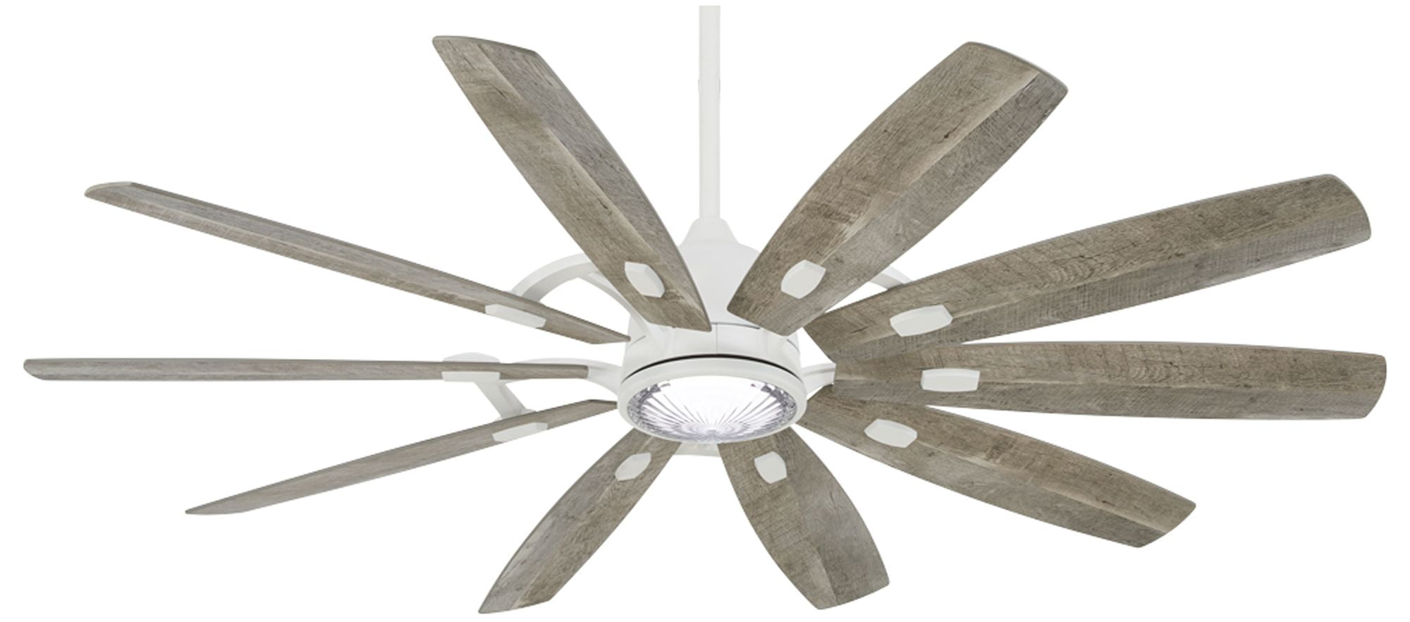 Minka Aire Fans - Barn - 10 Blade Ceiling Fan with Light Kit-21.5 ...