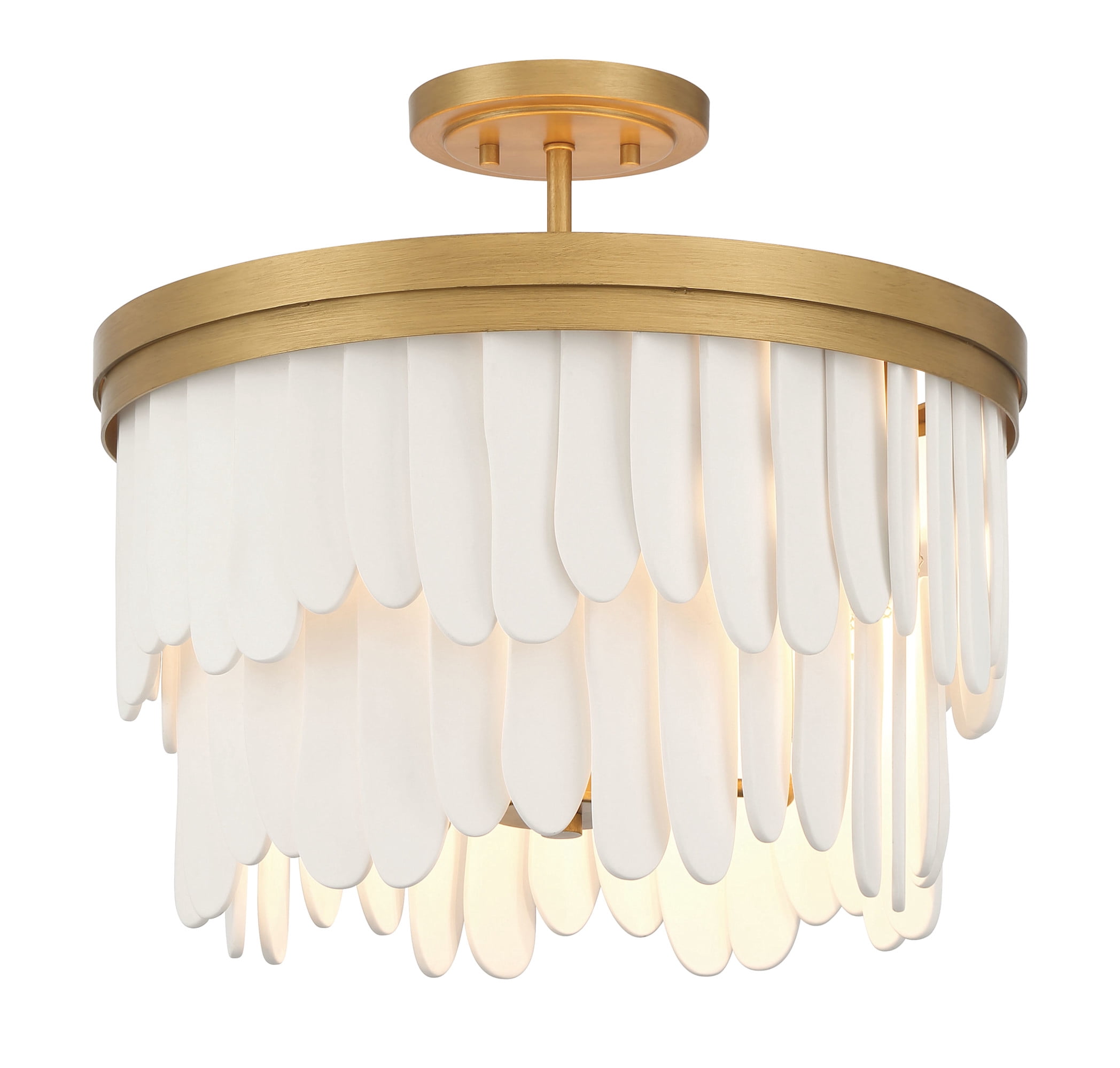 Minka Lavery 2076 Briscade 6 Light 18" Wide Semi-Flush Waterfall ...