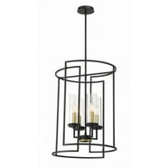 ET2 Lighting E21357-BK Dorian - 18W 3 LED Linear Pendant-1 Inches Tall and 1 Inches Wide Black ...