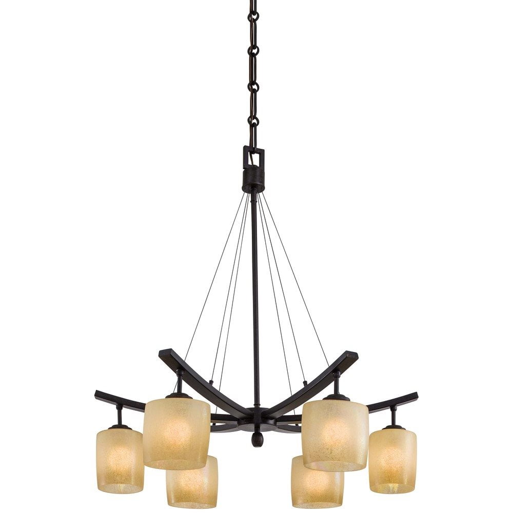 Minka Lavery Raiden 6 Light Chandelier - Iron Oxide - Walmart.com