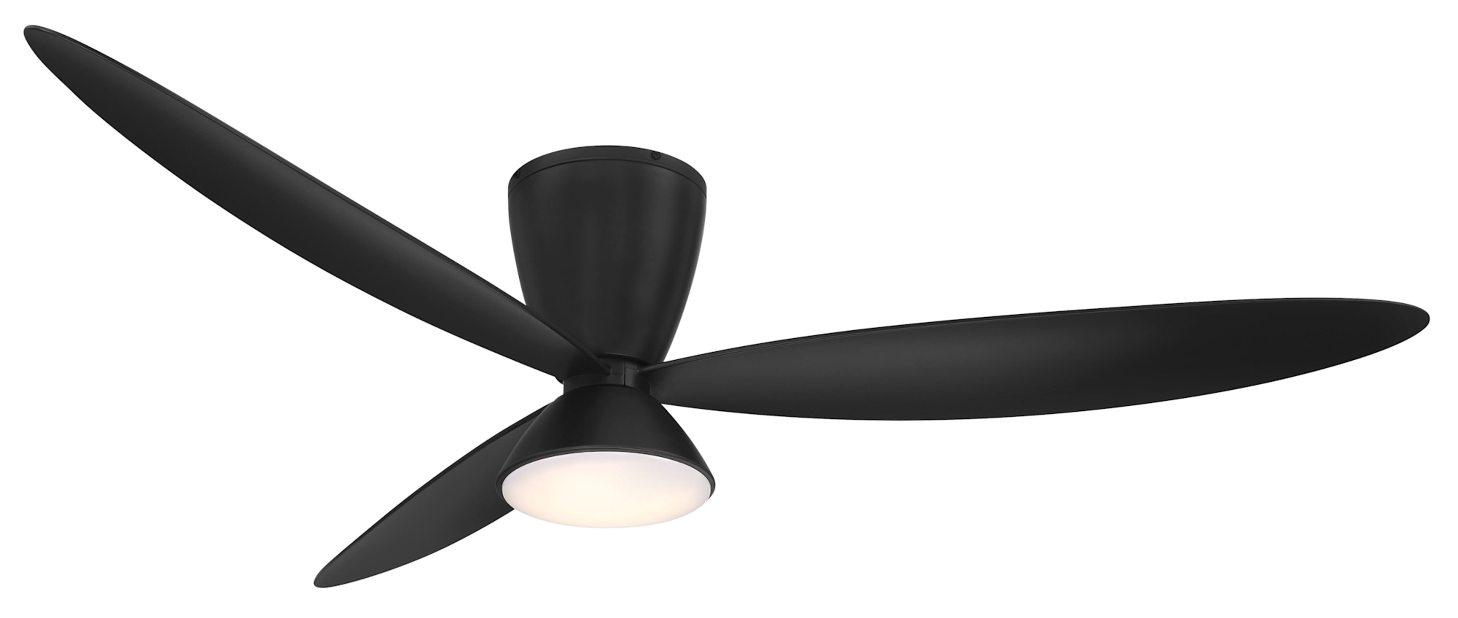 Minkaaire Hourglass 58 Led Hourglass 58" 3 Blade Led Flush Mount ...