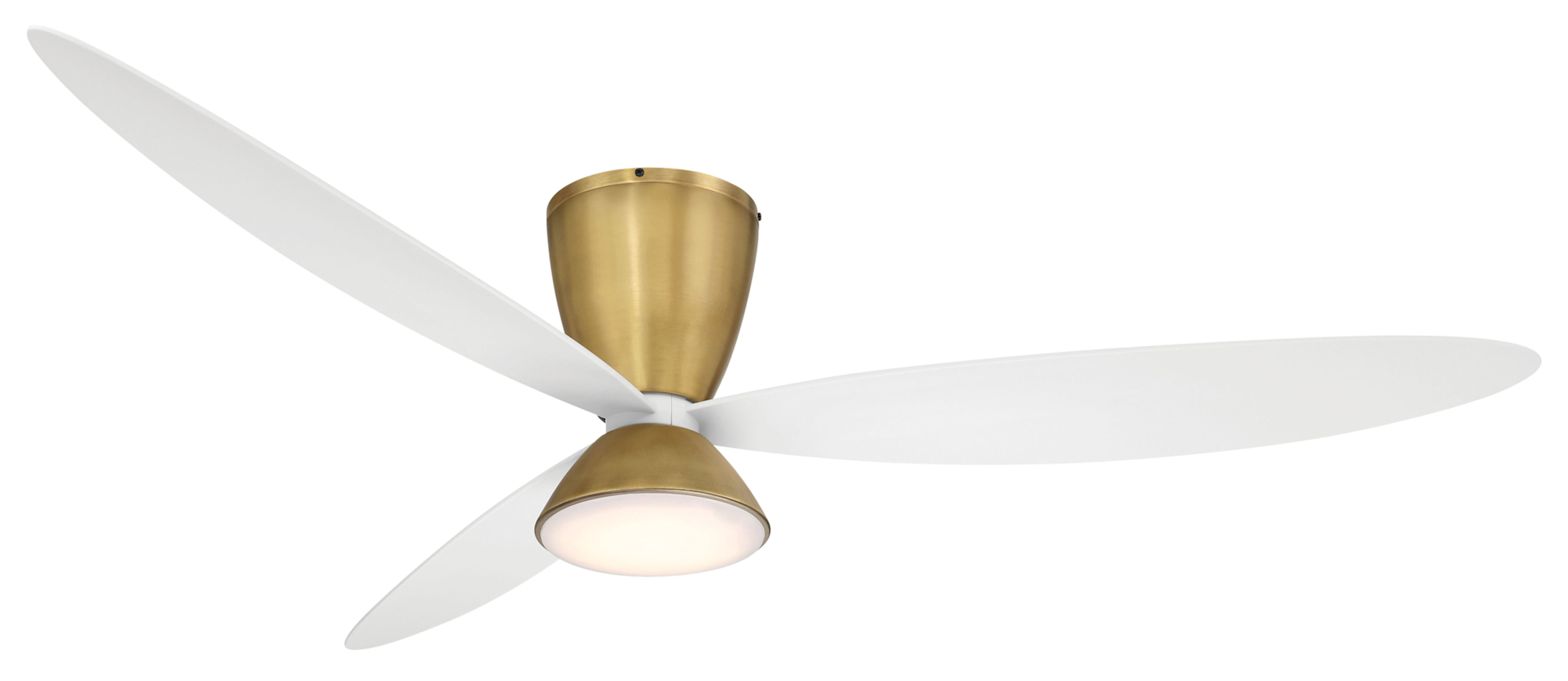 Minkaaire Hourglass 58 Led Hourglass 58" 3 Blade Led Hugger Ceiling Fan ...