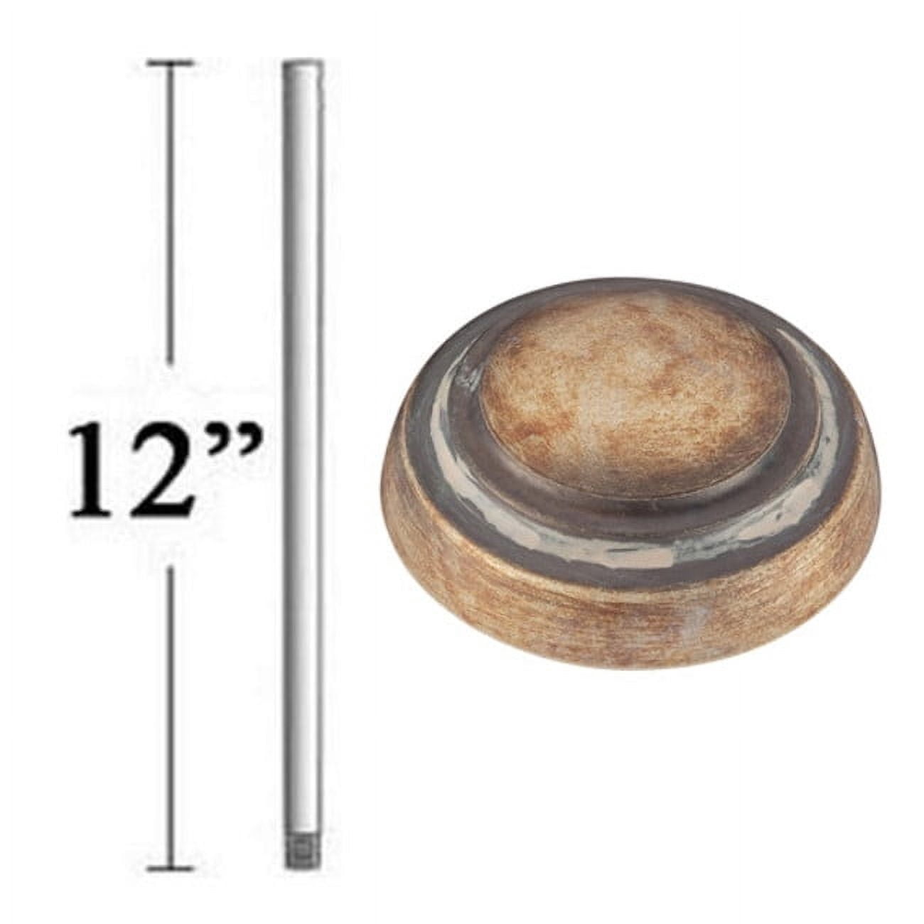 Minkaaire Ma Dr512 12" Ceiling Fan Downrod For 9 Ft Ceilings - Beige ...