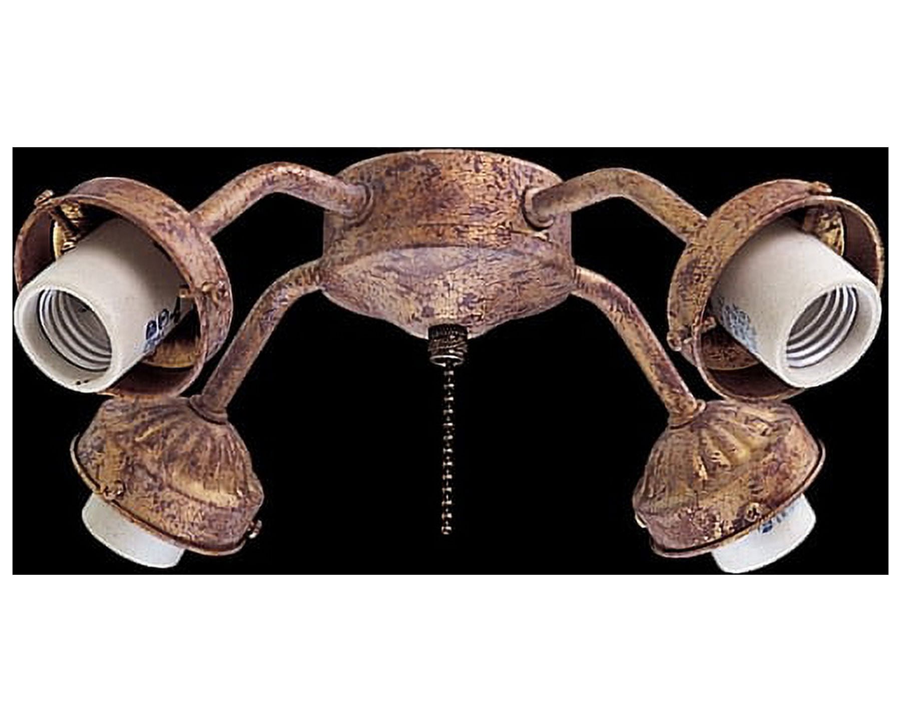 Minkaaire Ma K1 4 Light Fitter Fan Light Kit - Gold - Walmart.com