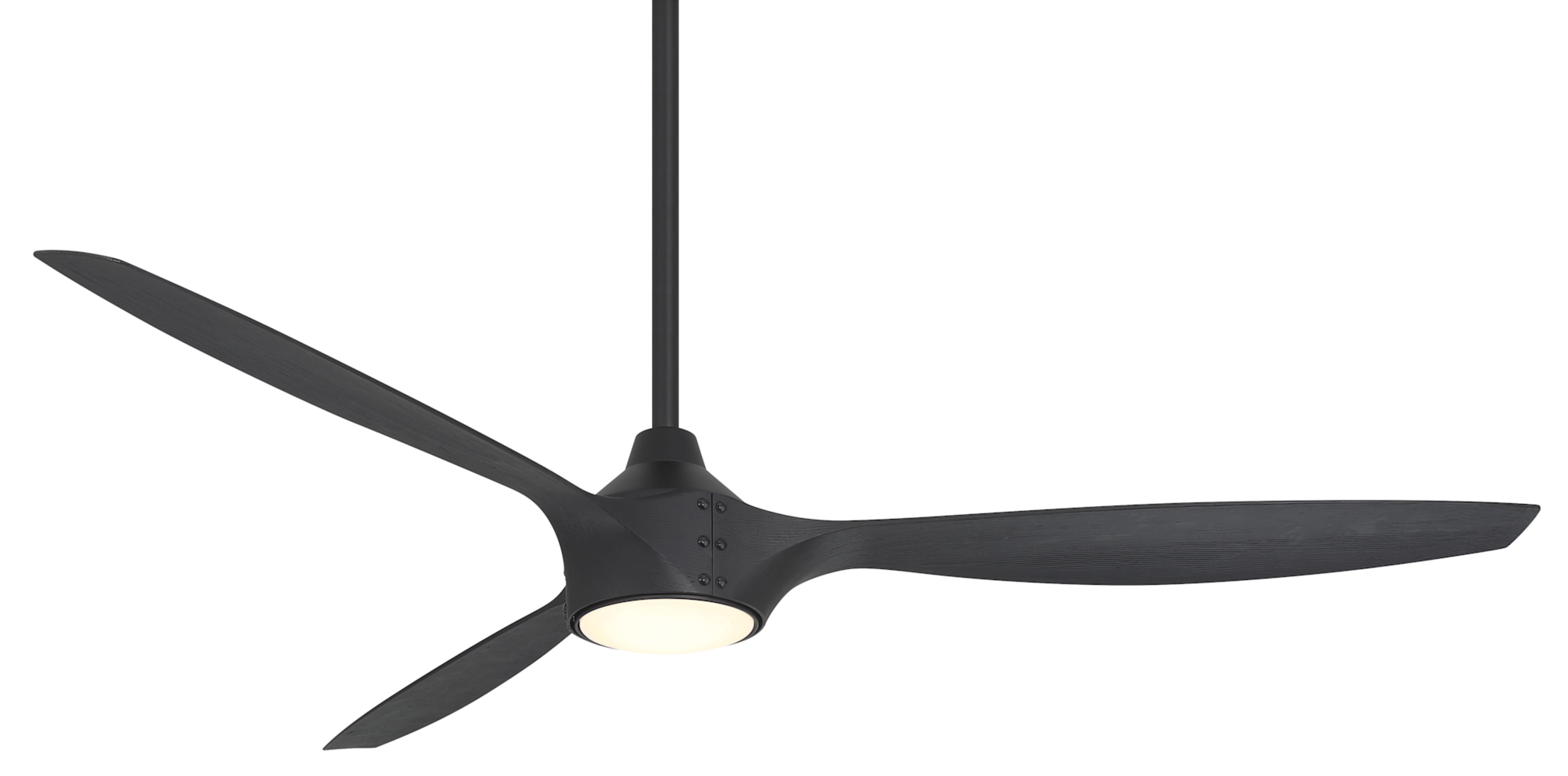 Minkaaire Pierce 65 Led Pierce 65" 3 Blade Led Ceiling Fan - Coal ...