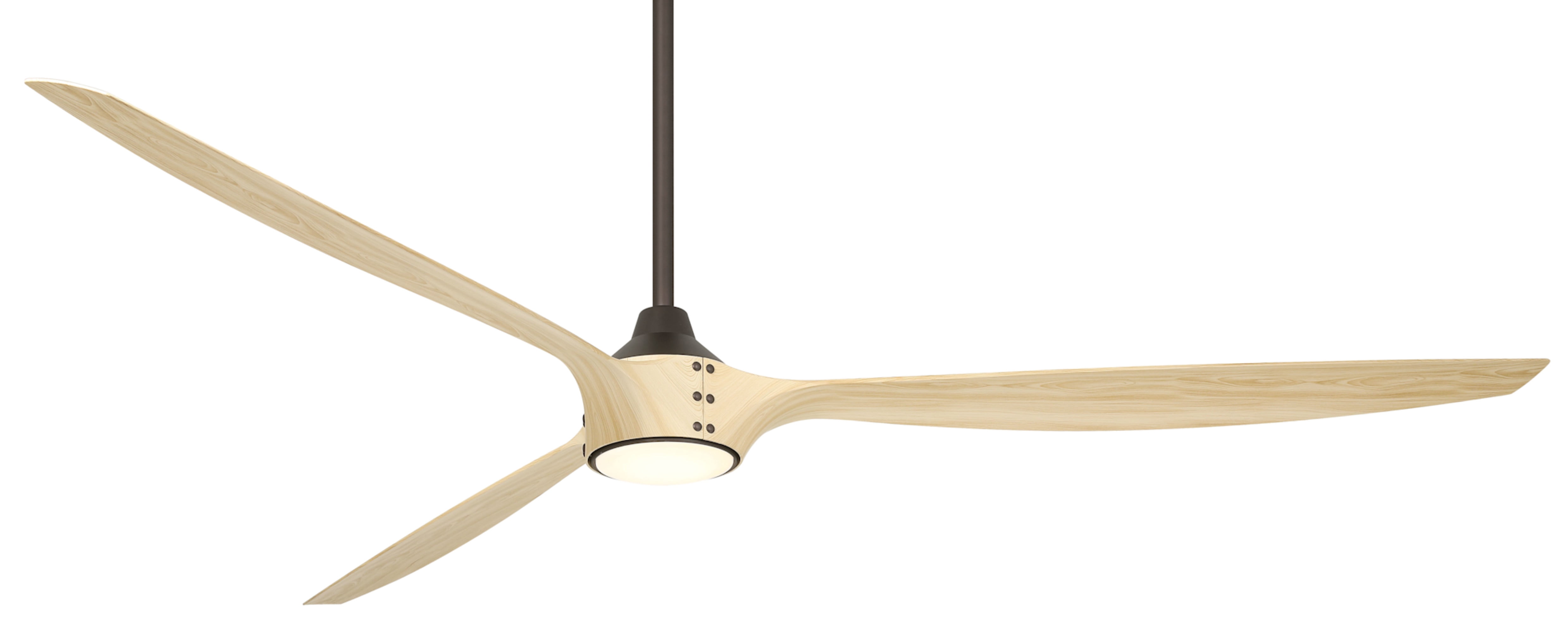 Minkaaire Pierce 84 Led Pierce 84" 3 Blade Led Indoor Smart Ceiling Fan ...