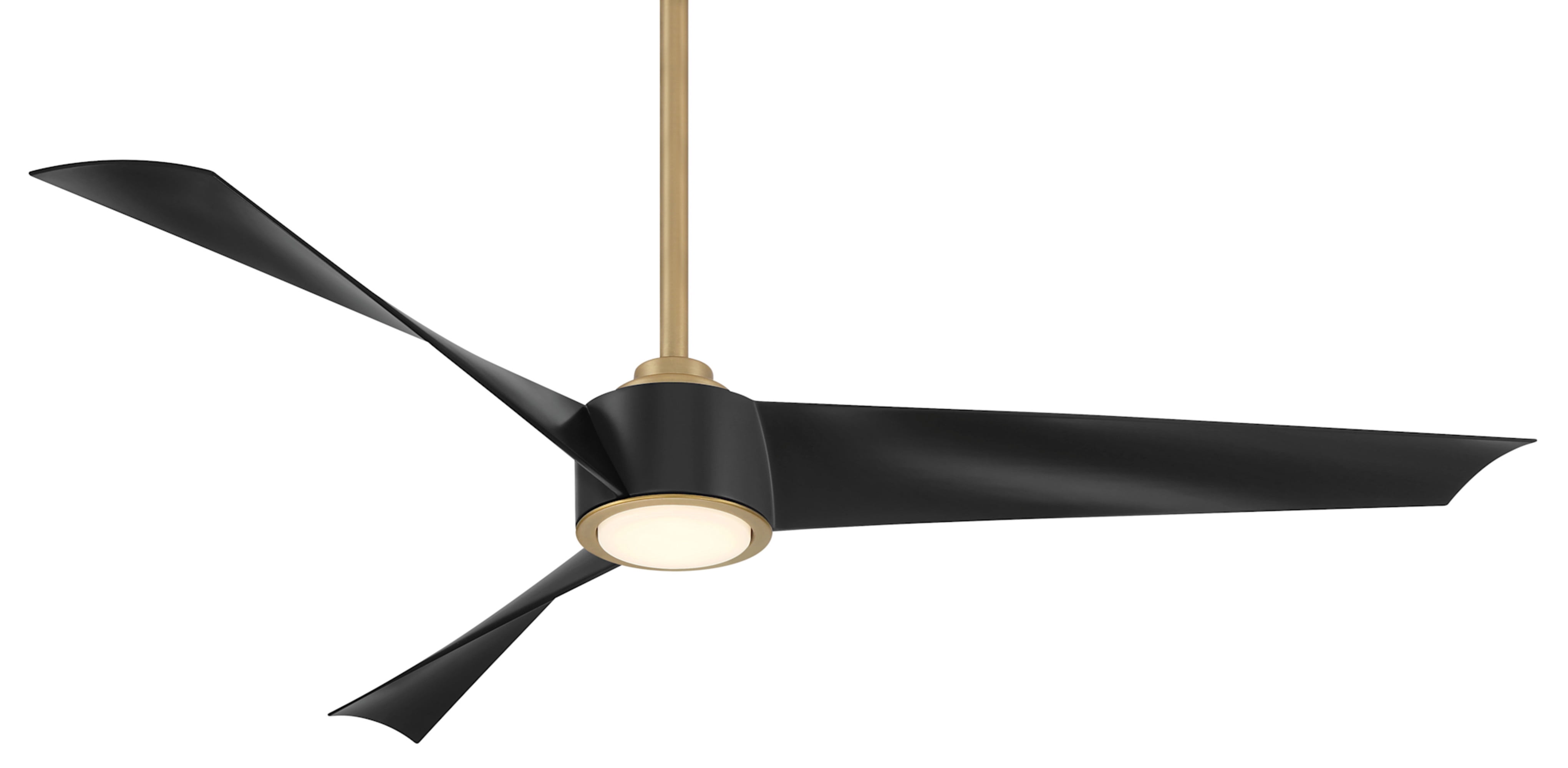 Minkaaire Pike 56 Led Pike 56" 3 Blade Led Ceiling Fan - Legacy Brass ...