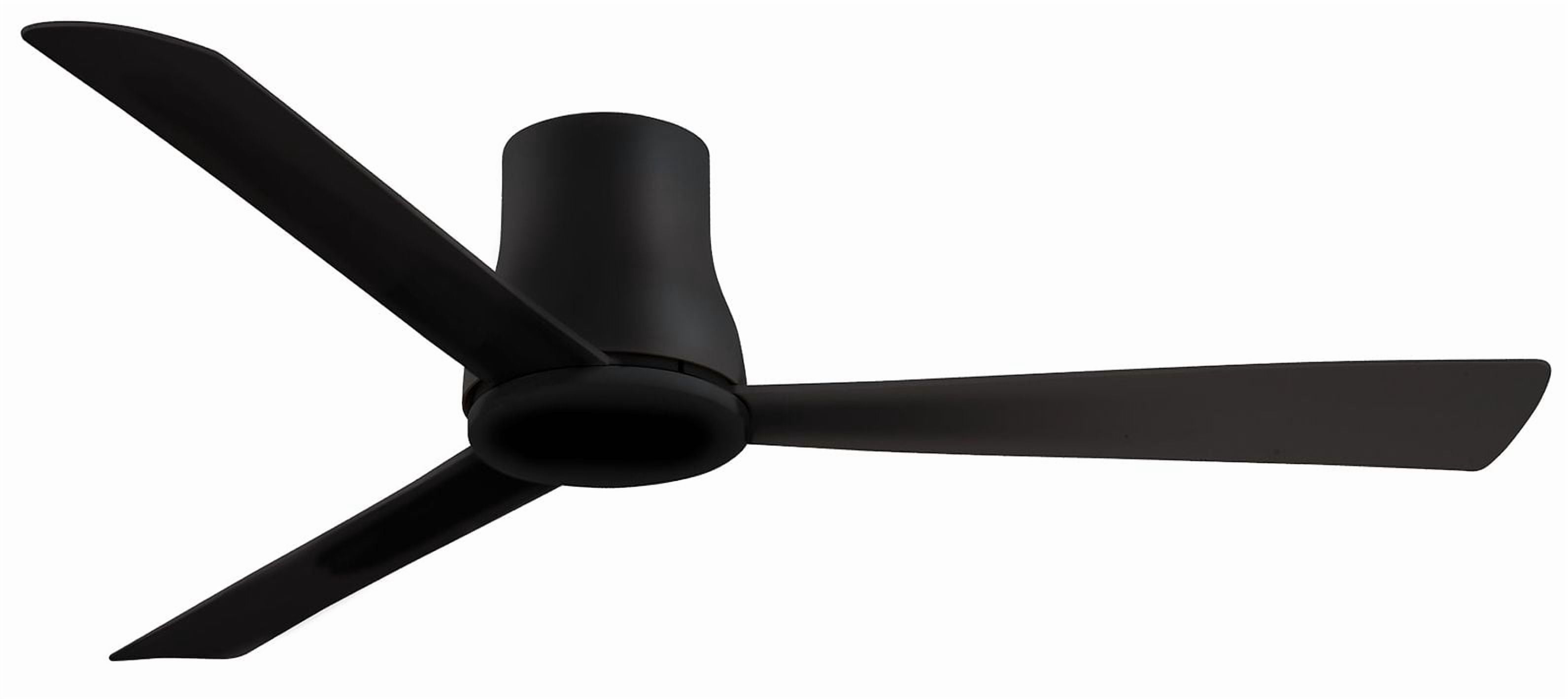 Minkaaire 52" Simple Flush 3 Blade Indoor / Outdoor Ceiling Fan with ...