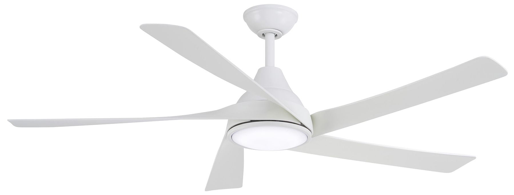 56" Minka Aire Transonic Flat White Indoor LED Ceiling Fan with Remote ...