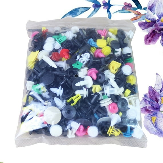 Minkissy 1Pack Plastic Screws Push Pins Fastener Clips Assorted Color ...