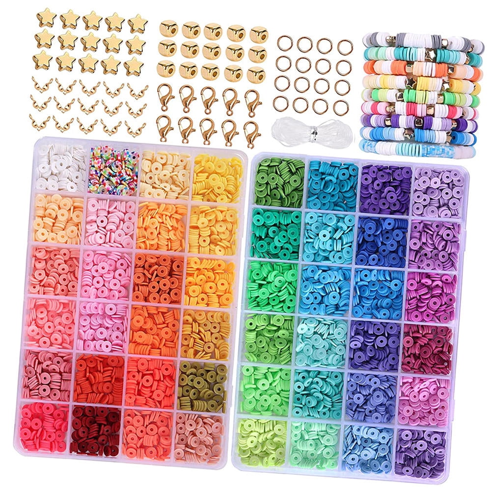 Minkissy Clay Beads for Bracelets Making Polymer Clay 1 Set Assorted ...