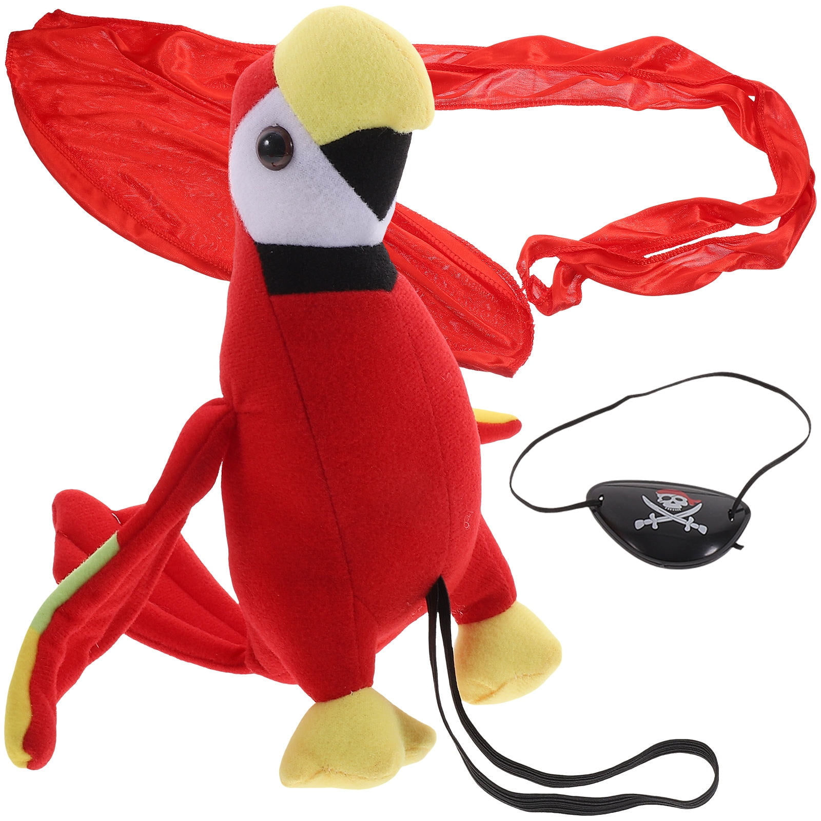 Minkissy 1 Set Stuffed Parrot Pirate Prop Parrot Shape Plastic Material ...