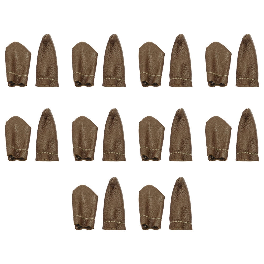 Minkissy Knitting Thumb Guard Leather 10 Pairs DIY Crafting - Walmart.com