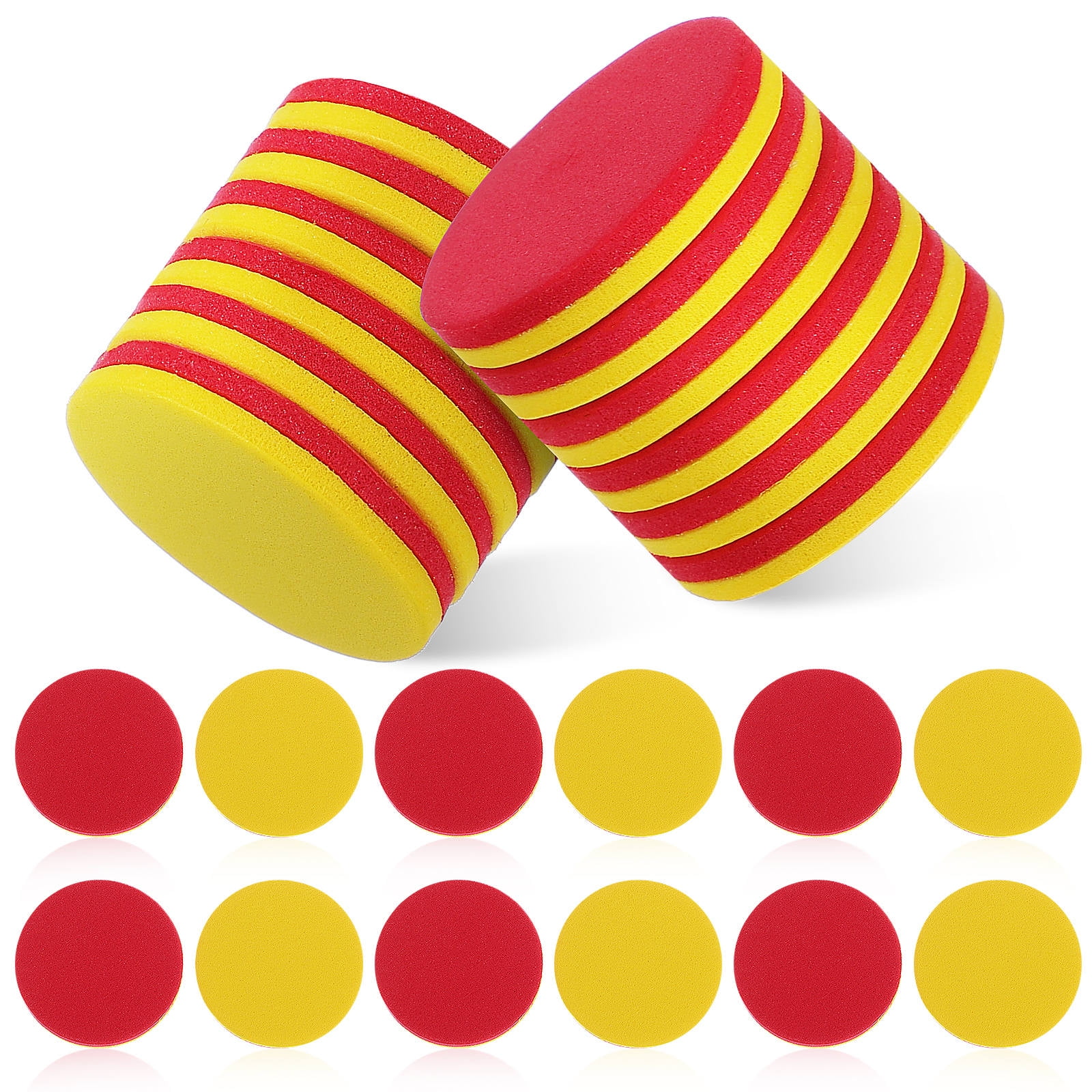 Minkissy 100 Pcs Dual-color Toy Counting Chips Red EVA for Learning ...