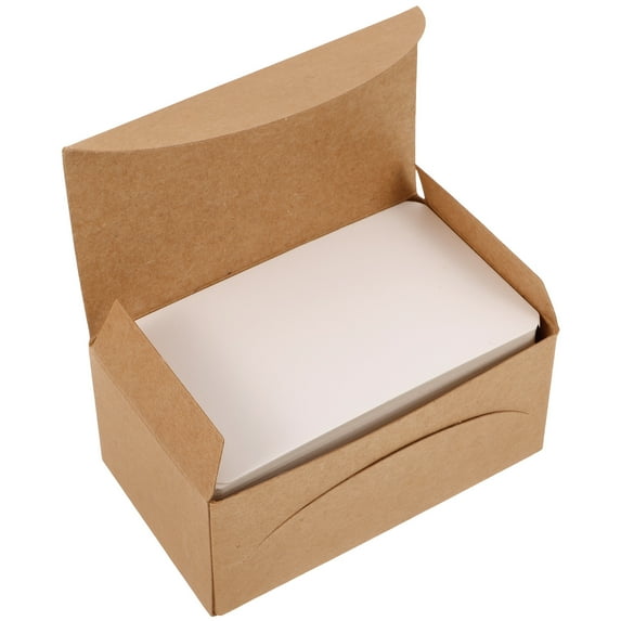 Minkissy 100Pcs Bulk Paper Blank Cards for Easy Writing Note Taking and ...