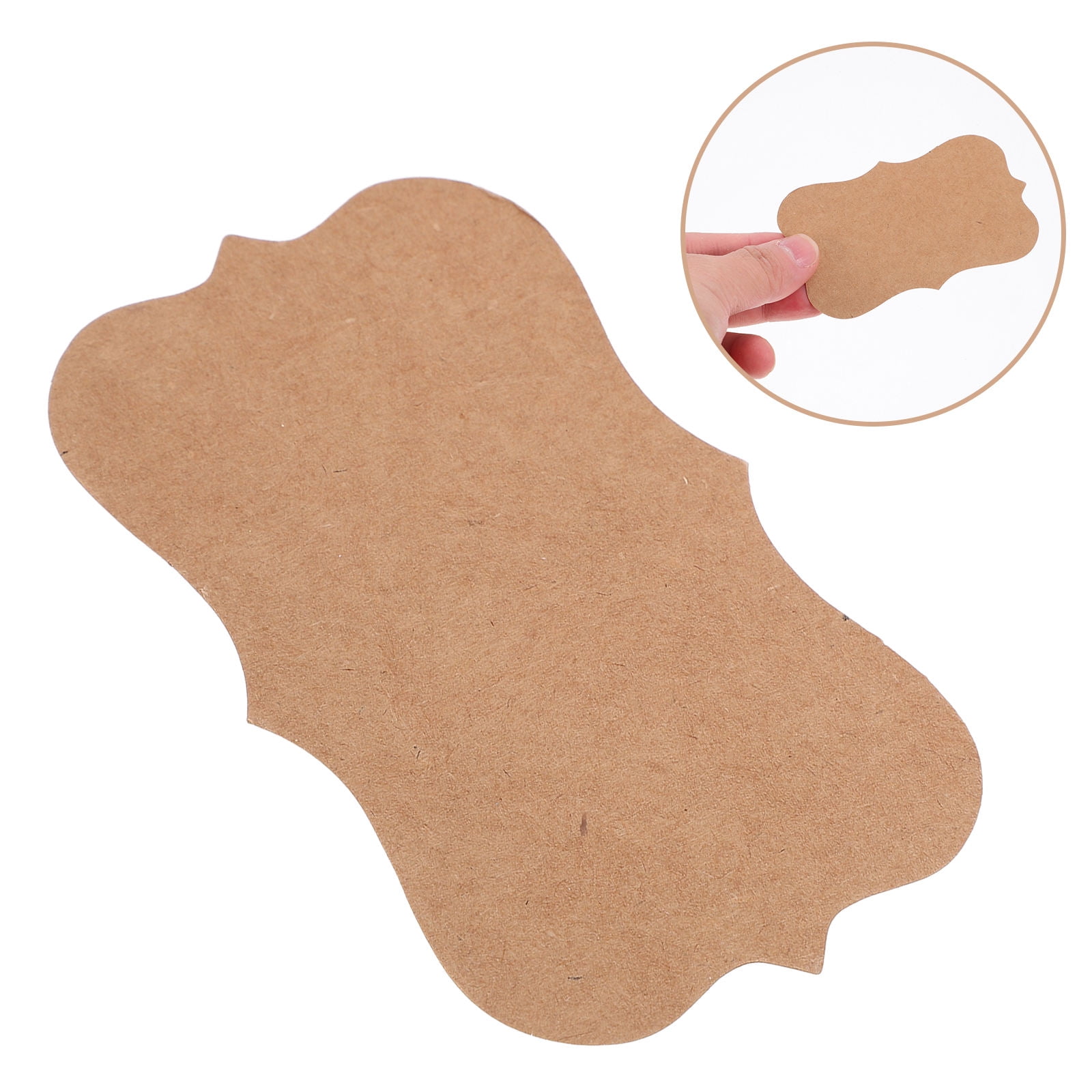 Minkissy Decorative Index Cards Kraft Paper 100Pcs Light Yellow ...