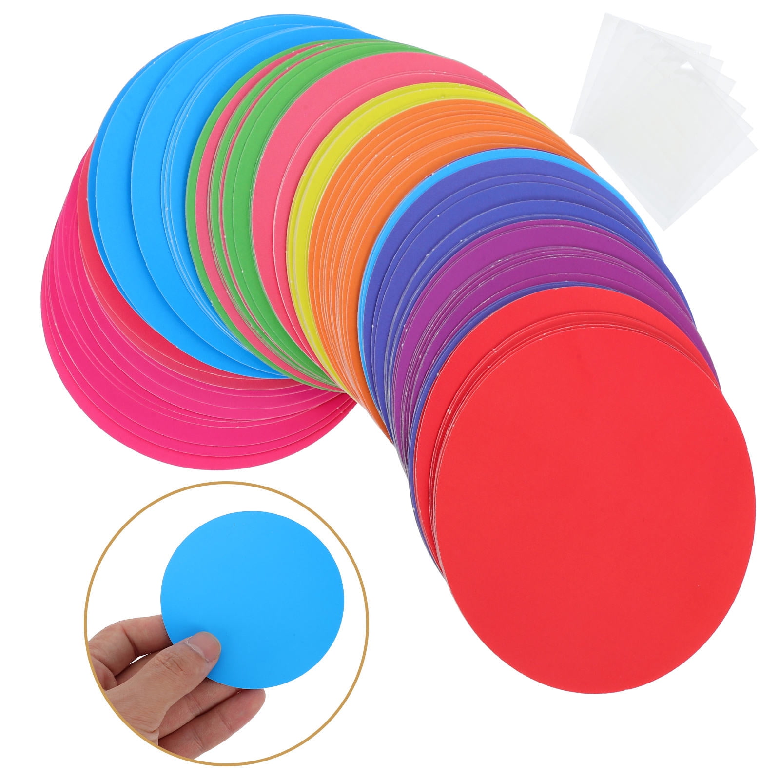 Minkissy 108Pcs Multi-Color Round Cutouts Paper for Bulletin Board ...