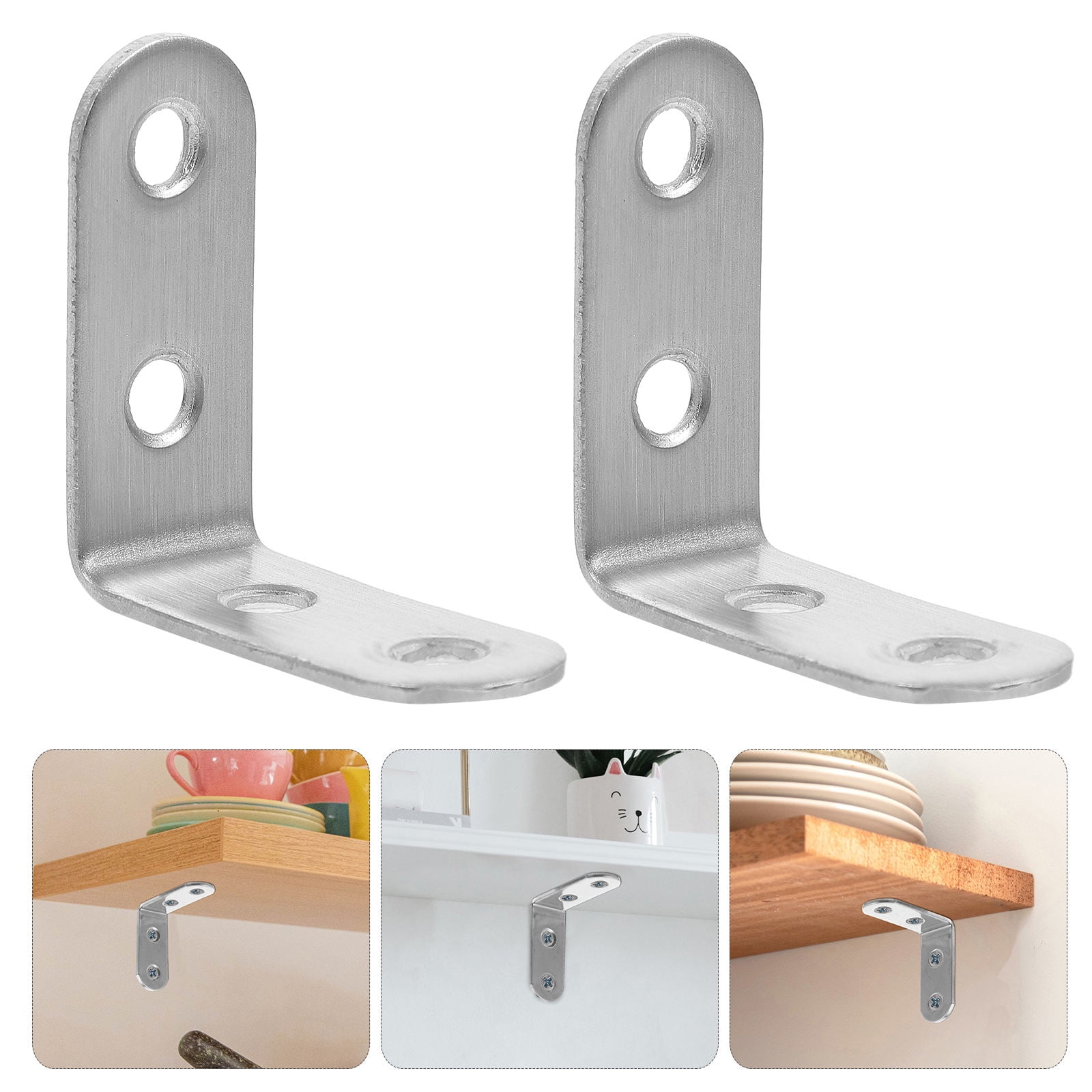 Minkissy Corner Brace Bracket L Shape 10pcs - Walmart.com