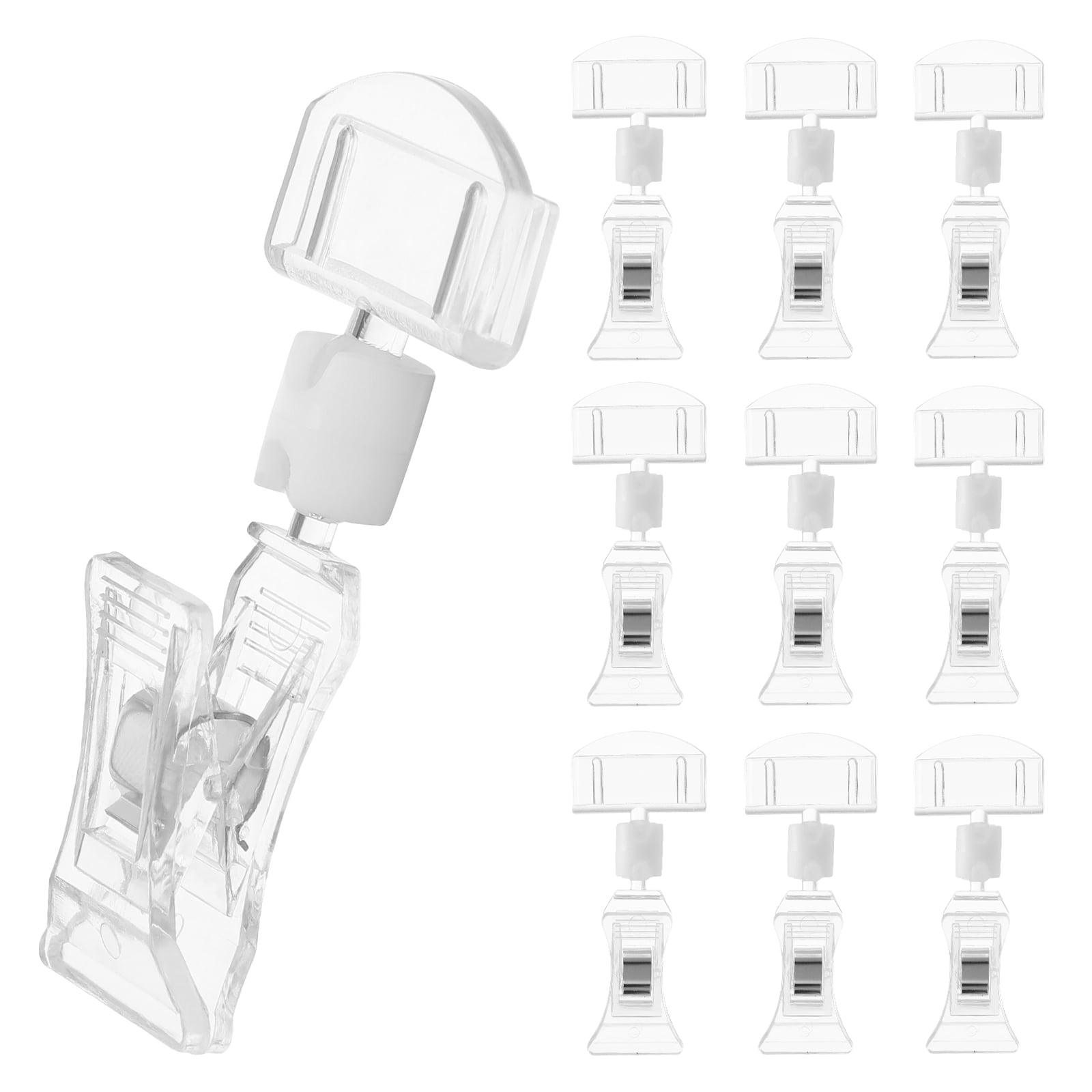 Minkissy 10Pcs Price Tag Fixing Clips with 360 Degree Rotatable Design ...