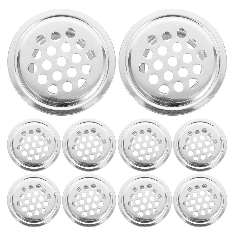 Minkissy 10pcs Stainless Steel Circular Covers for Bathroom Cabinet ...