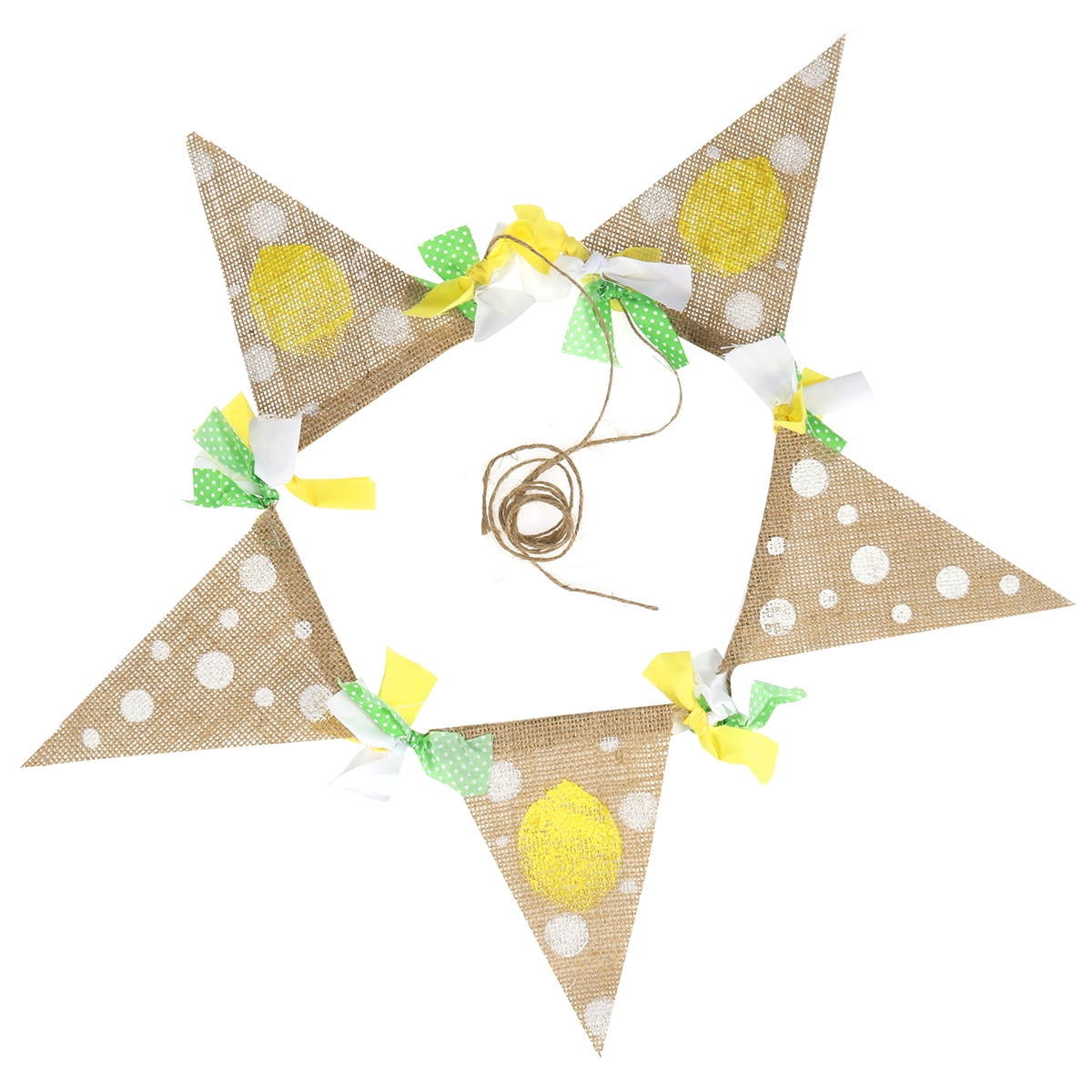 Minkissy 12Pack Pennant Banner Flag Assorted Color Linen Material ...