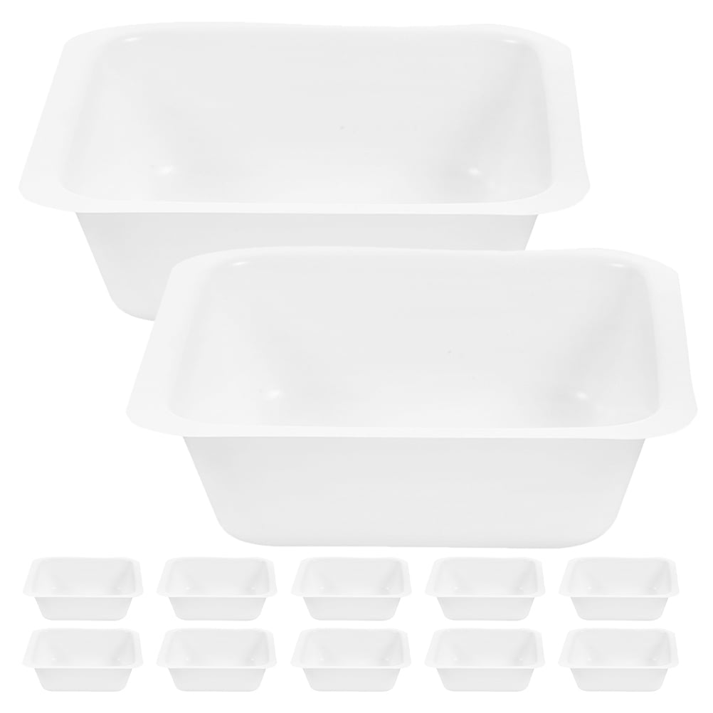 Minkissy 12Pcs Plastic Weigh Boats for Analytical Weighing White Square ...