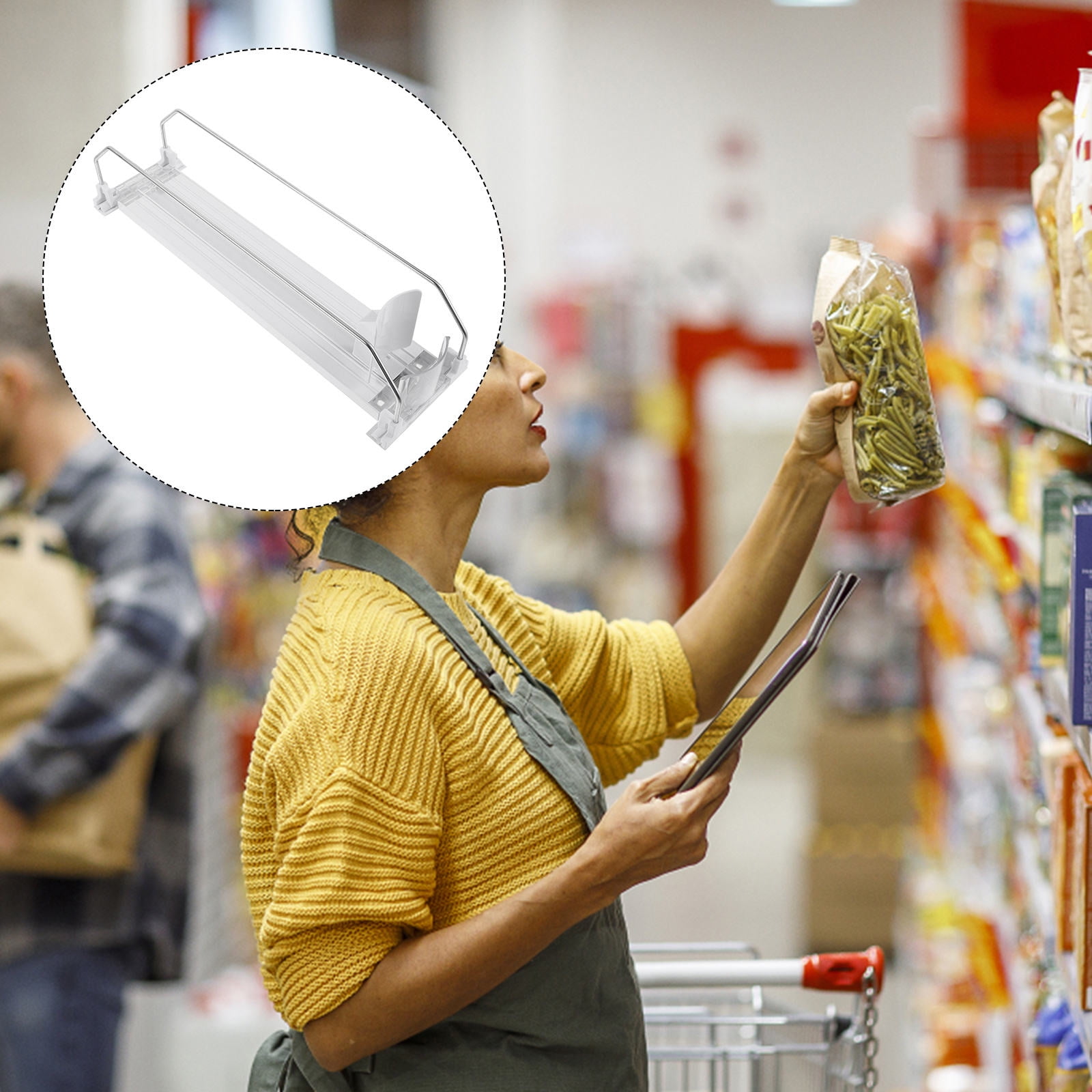 Minkissy Plastic Drink Replenishment Pusher for Shop Shelves and ...