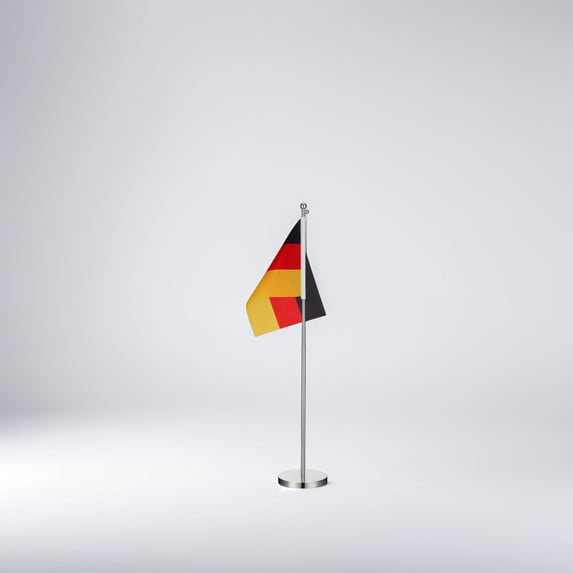 Minkissy Steel Flag Pole Stand Base for Indoor Desktop Flag Display - 1 ...