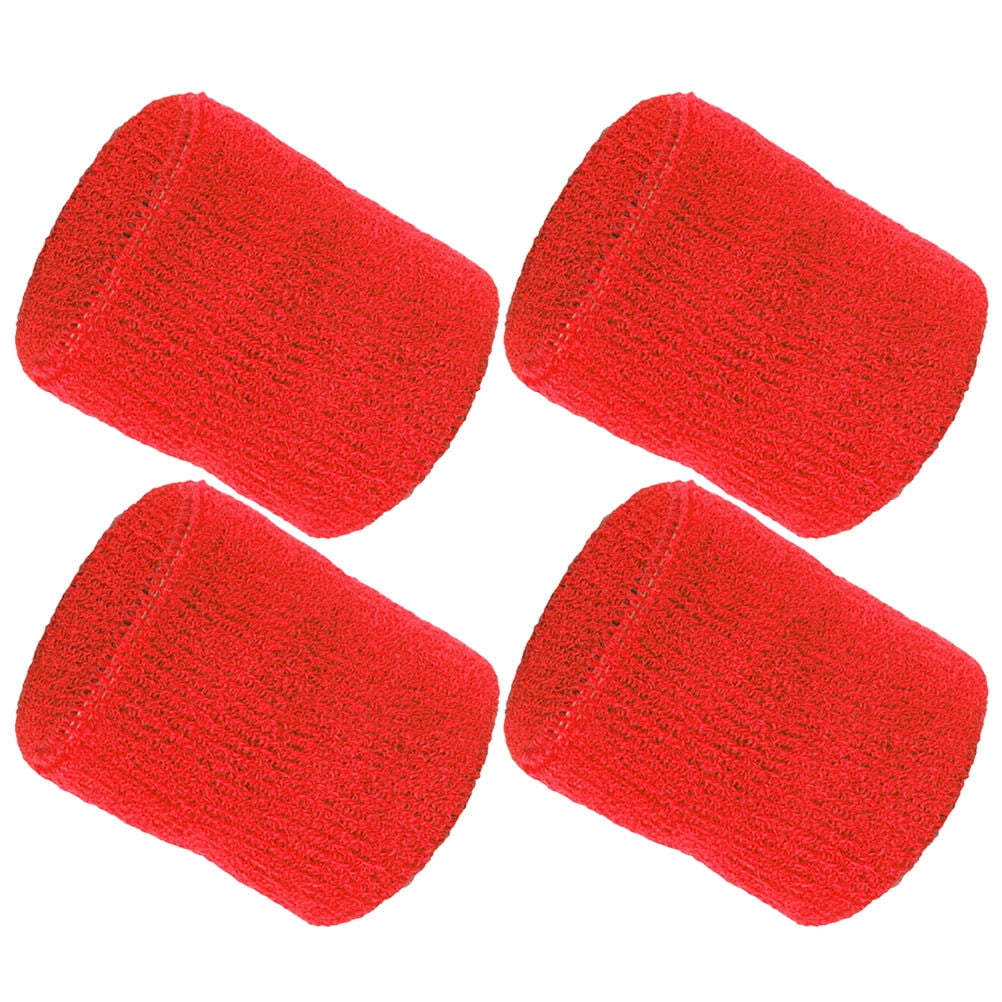 Minkissy Red Breathable Wristbands 2 Pairs for Athletes, Sports ...