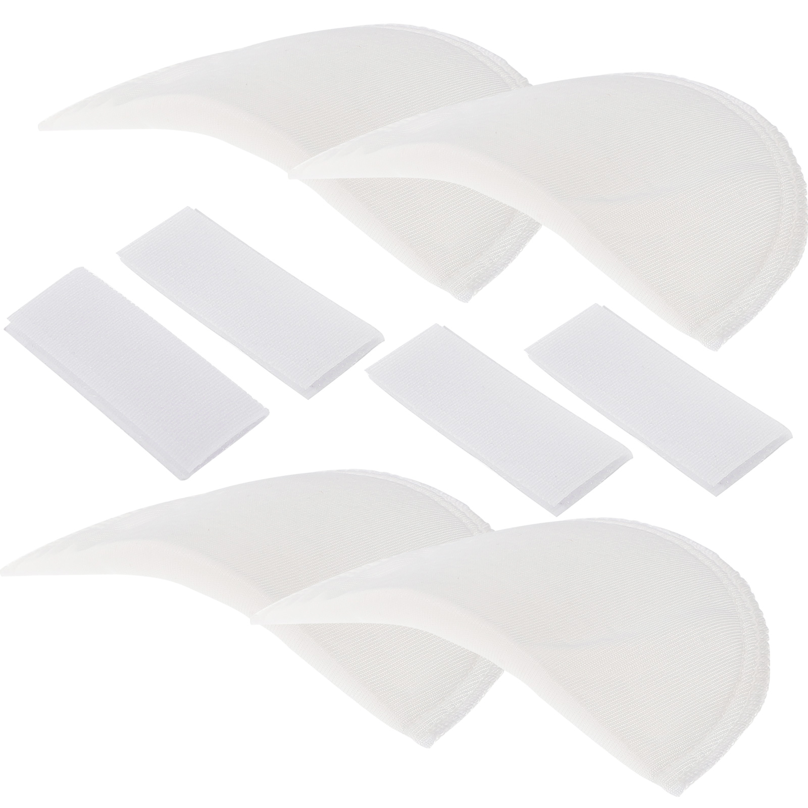 Minkissy 2 Pairs White Sponge Shoulder Pads for Women Clothing ...