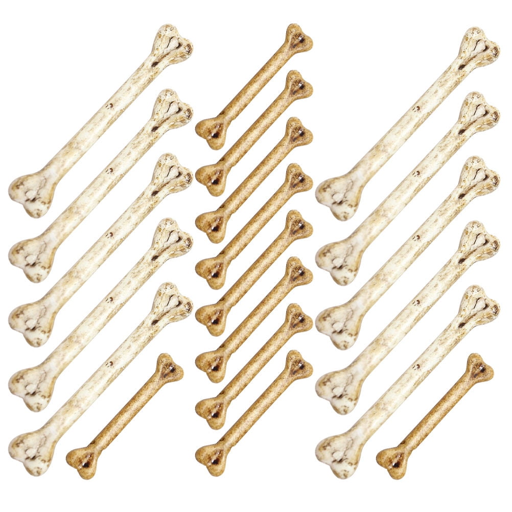 Minkissy 20Pcs Bone Props Assorted Color Plastic Diy Decoration Party ...