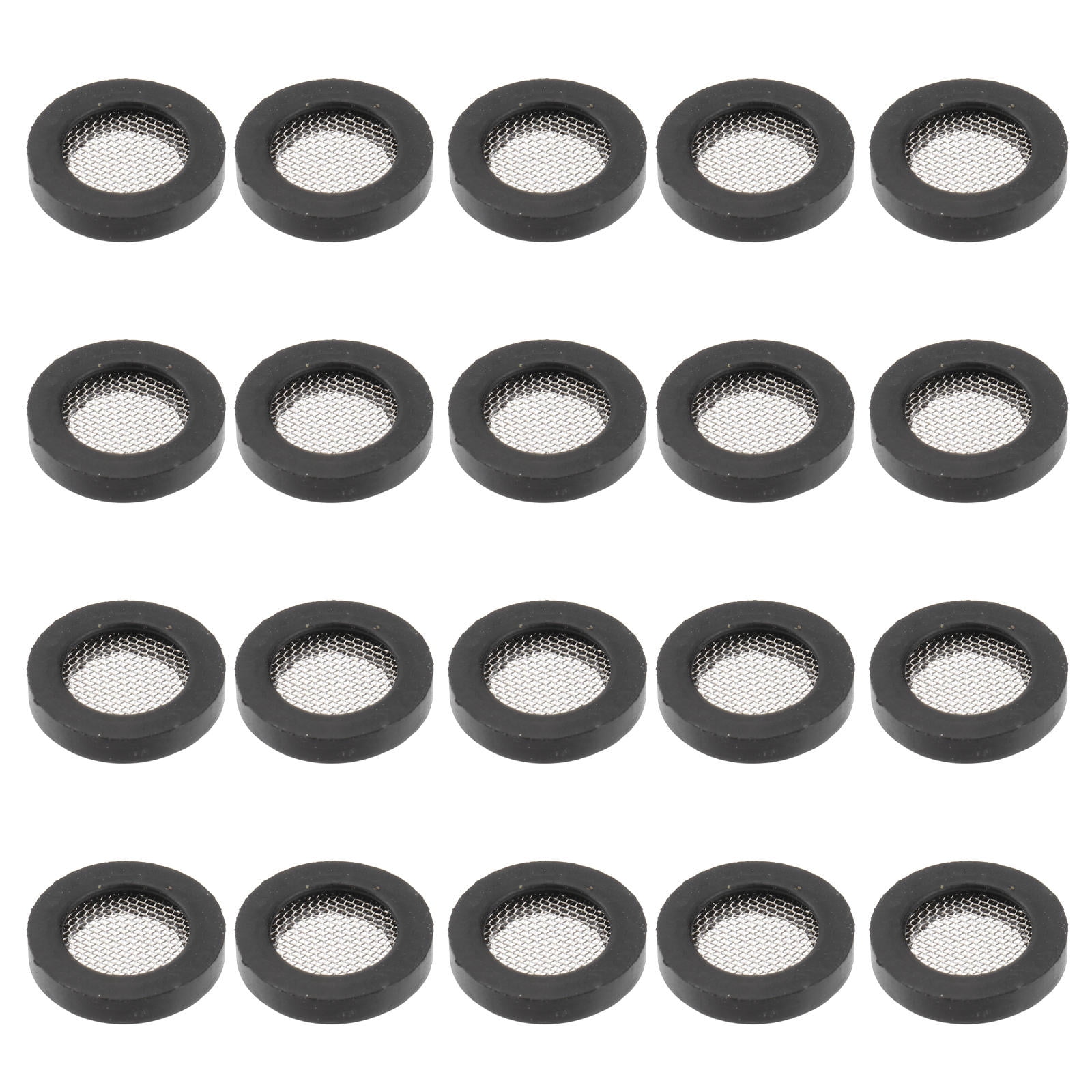 Minkissy 20Set Black Rubber Mesh Bellows Washer for Kitchen Sink Faucet ...