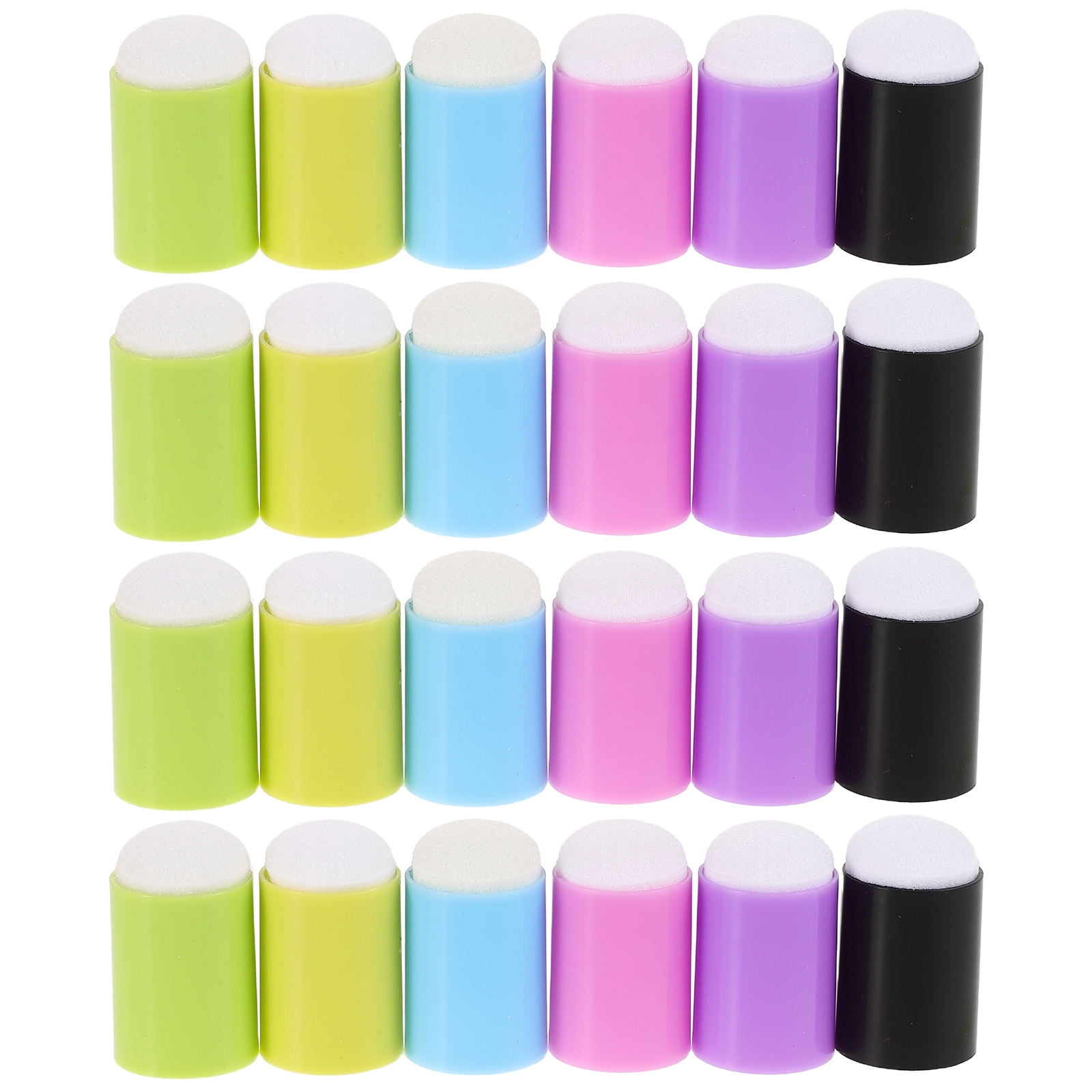 Minkissy 24PCS Sponge Painting Kit Soft Plastic Assorted Color Artist ...
