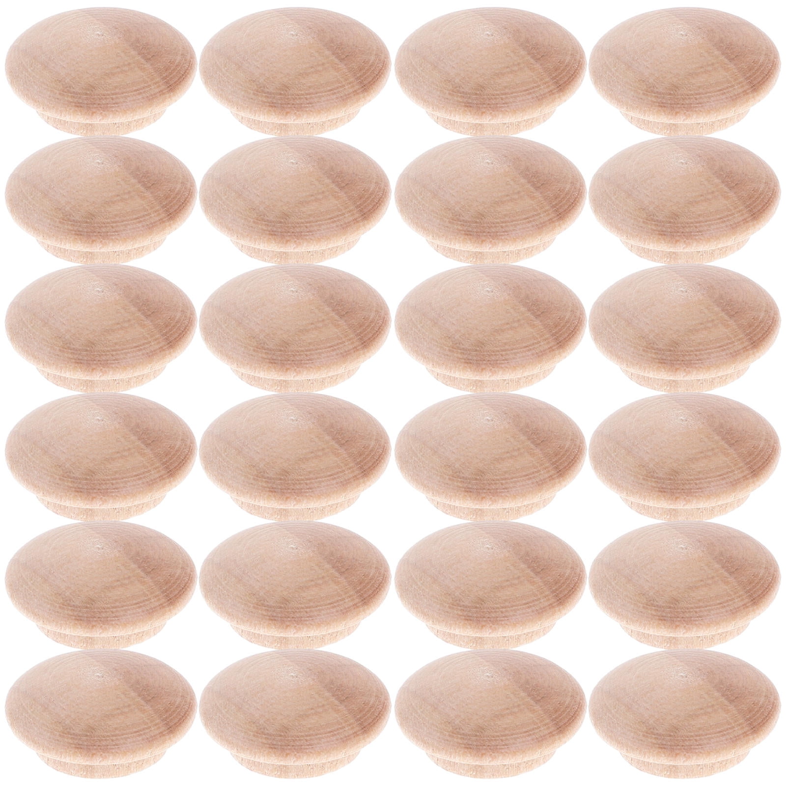 Minkissy 25Pack Light Brown Wooden Screw Hole Plugs for Furniture and ...