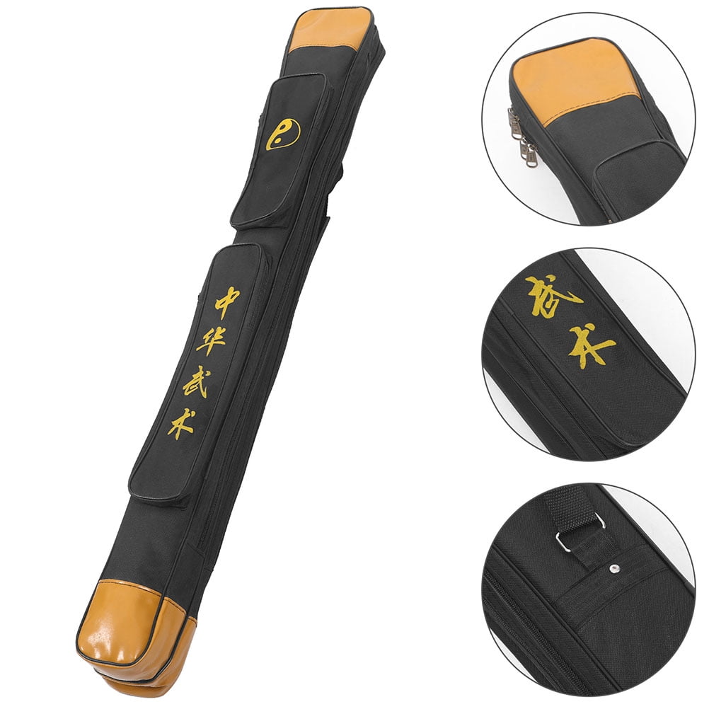 Minkissy 2Pcs Japanese Sword Carrying Bag Black Portable Storage Case ...